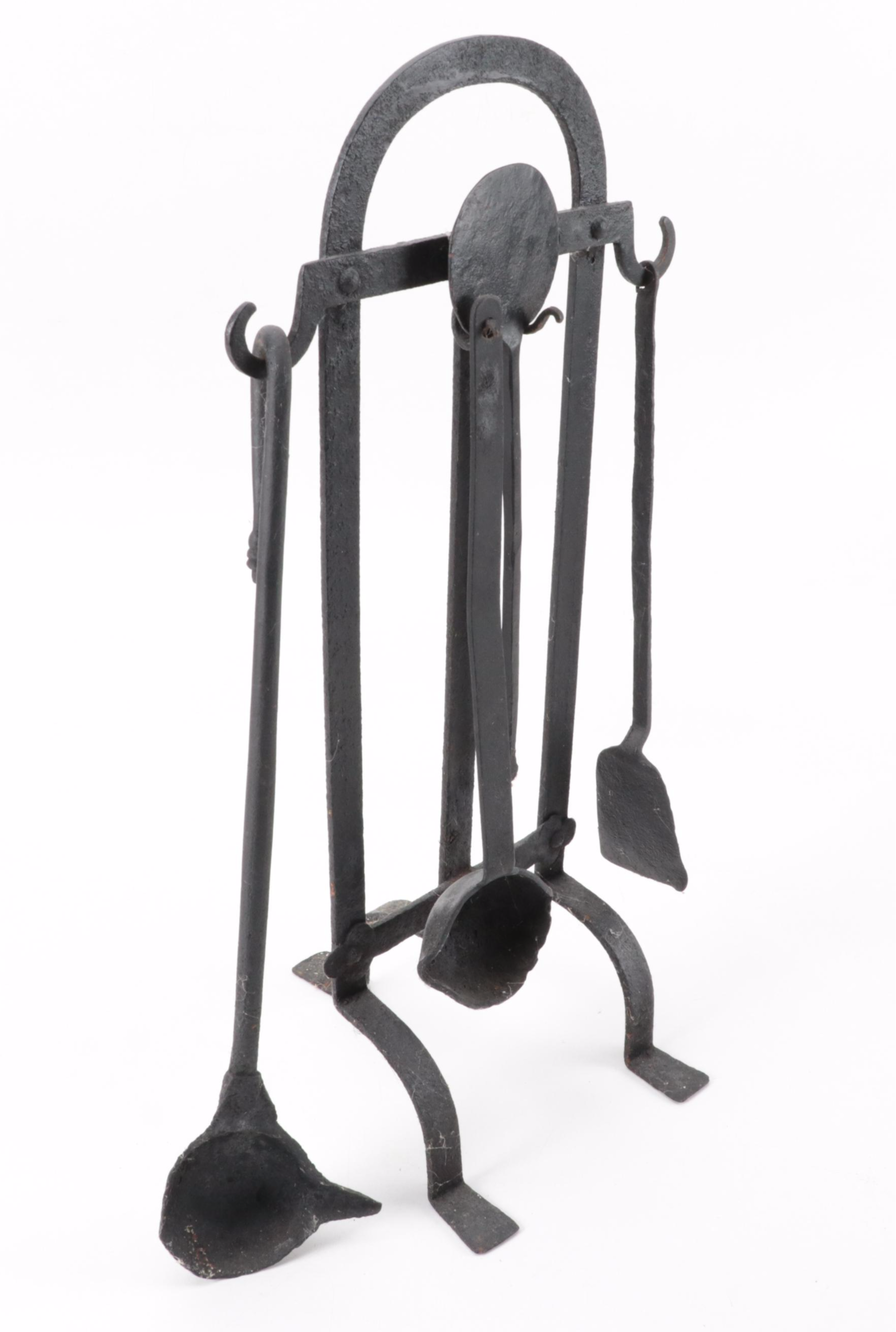 Wrought Iron Tools and Utensils on Stand | EBTH