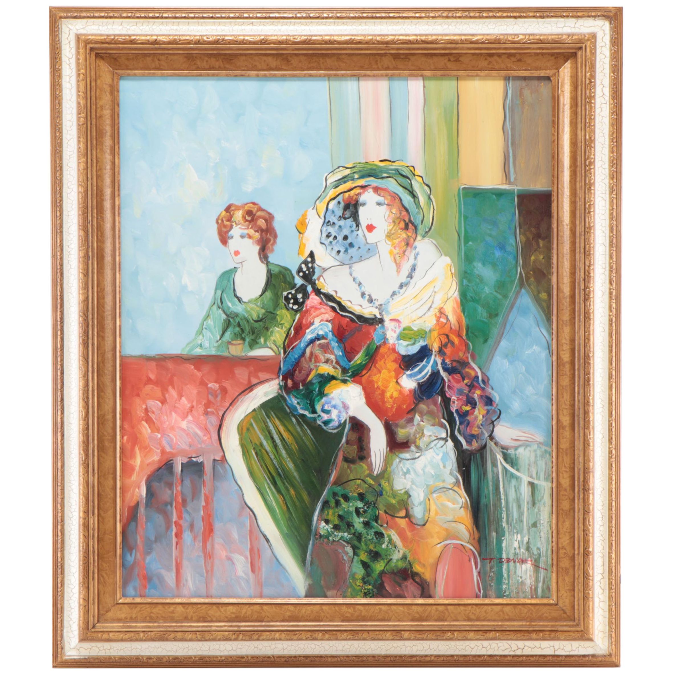 T. Denver Oil Painting of Women | EBTH