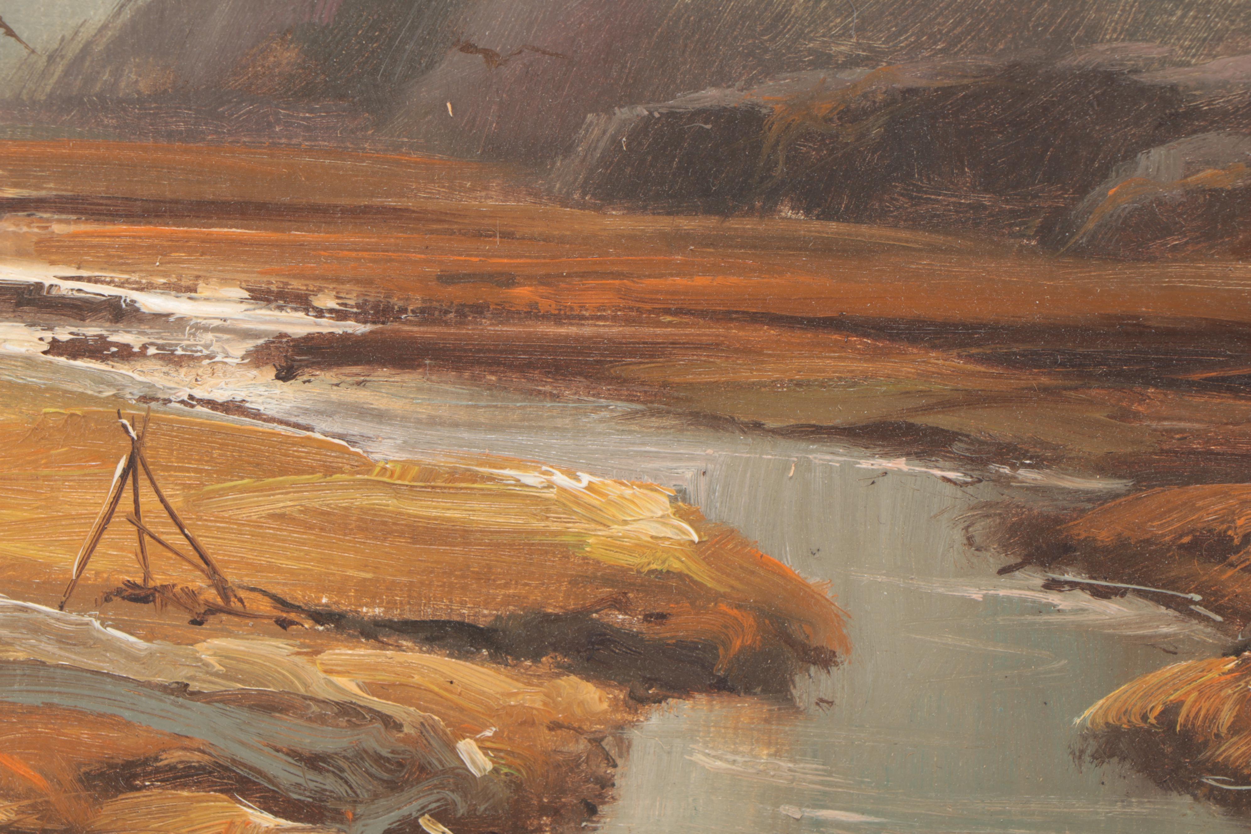 Hulan William Fleming Oil Painting of Tipi, Late 20th Century | EBTH