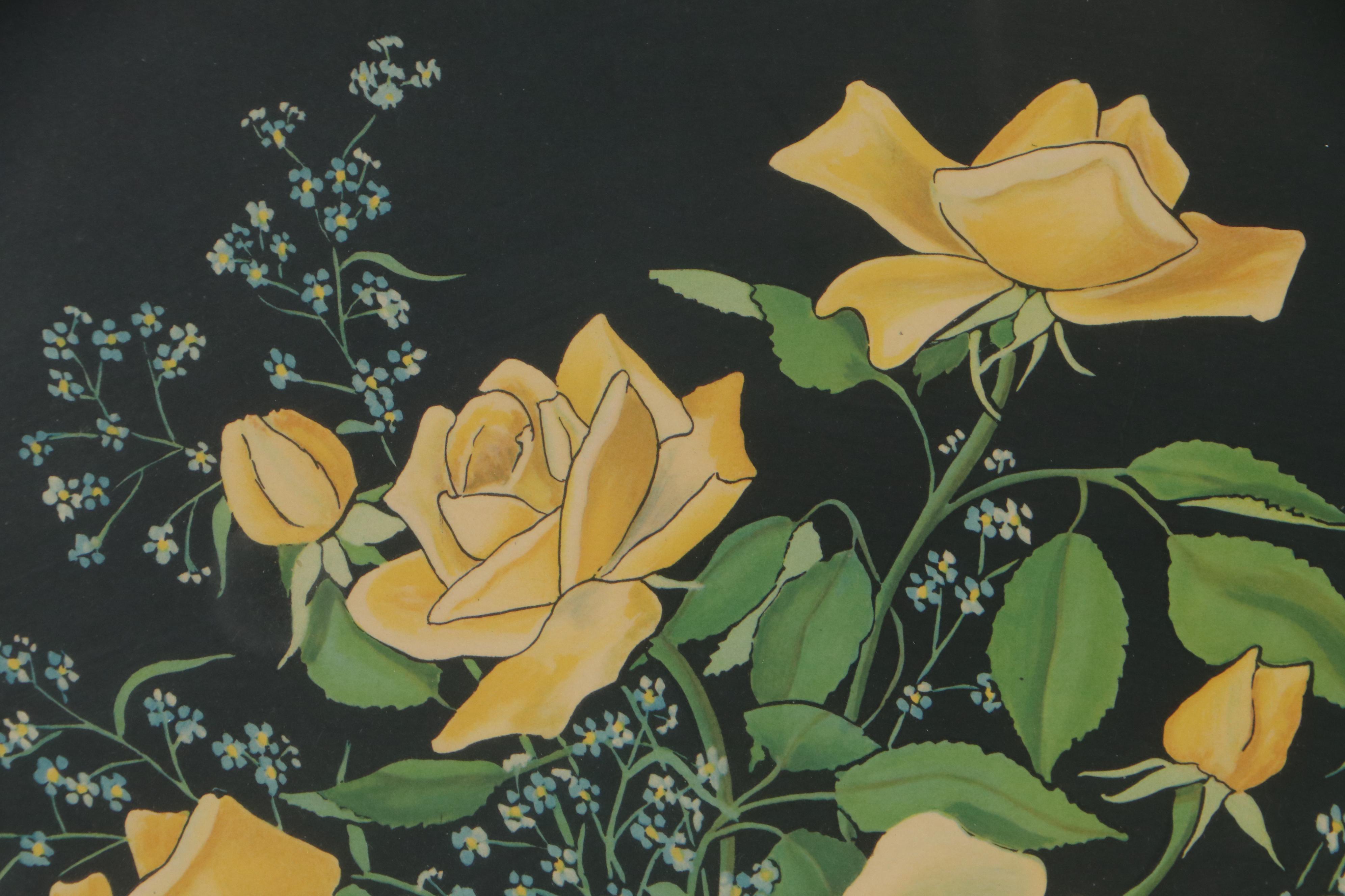 Offset Lithograph After Jean Beasley of Floral Arrangements | EBTH