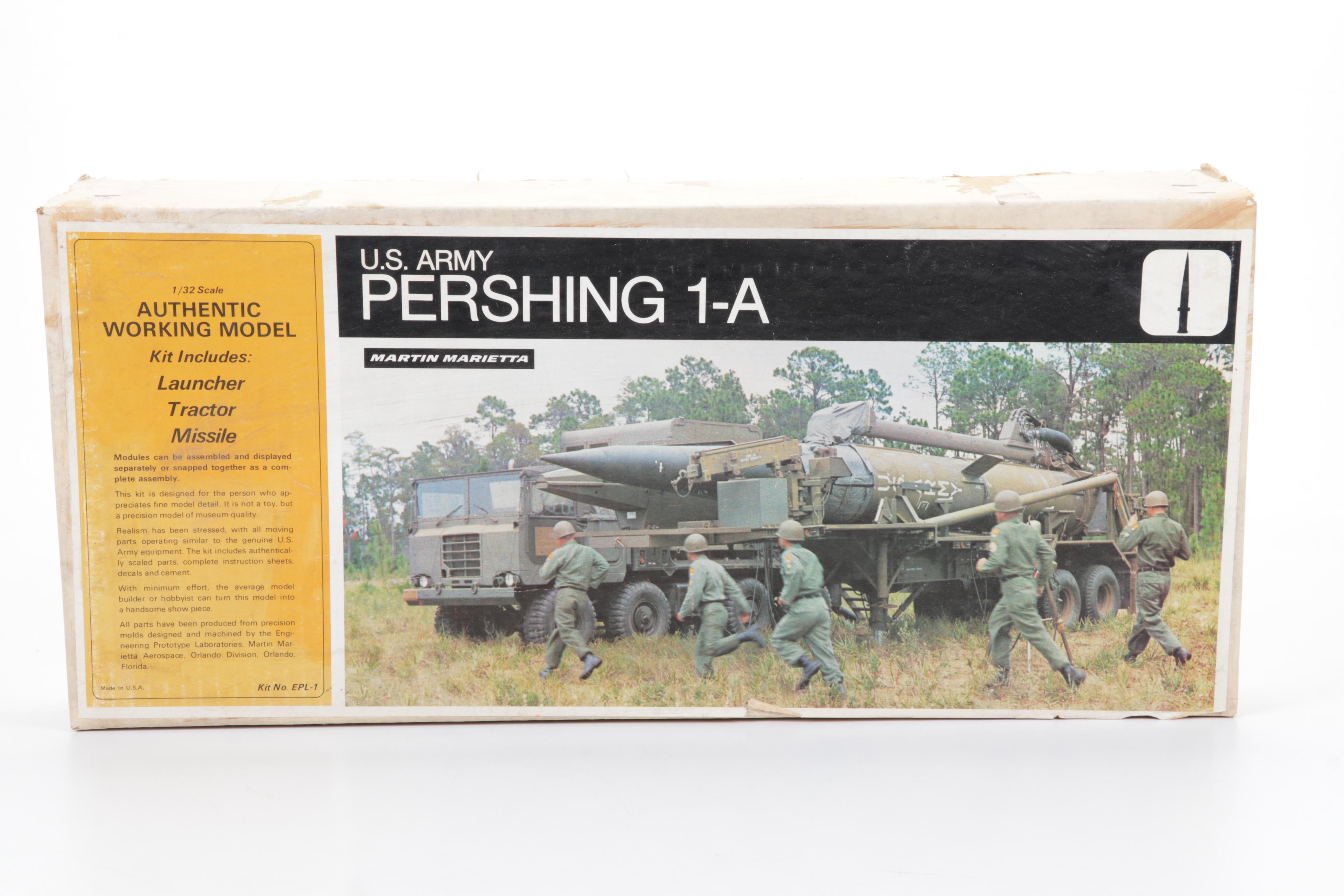 Renwal Blueprint Atomic Cannon and Martin Marietta Pershing A-1 Models ...