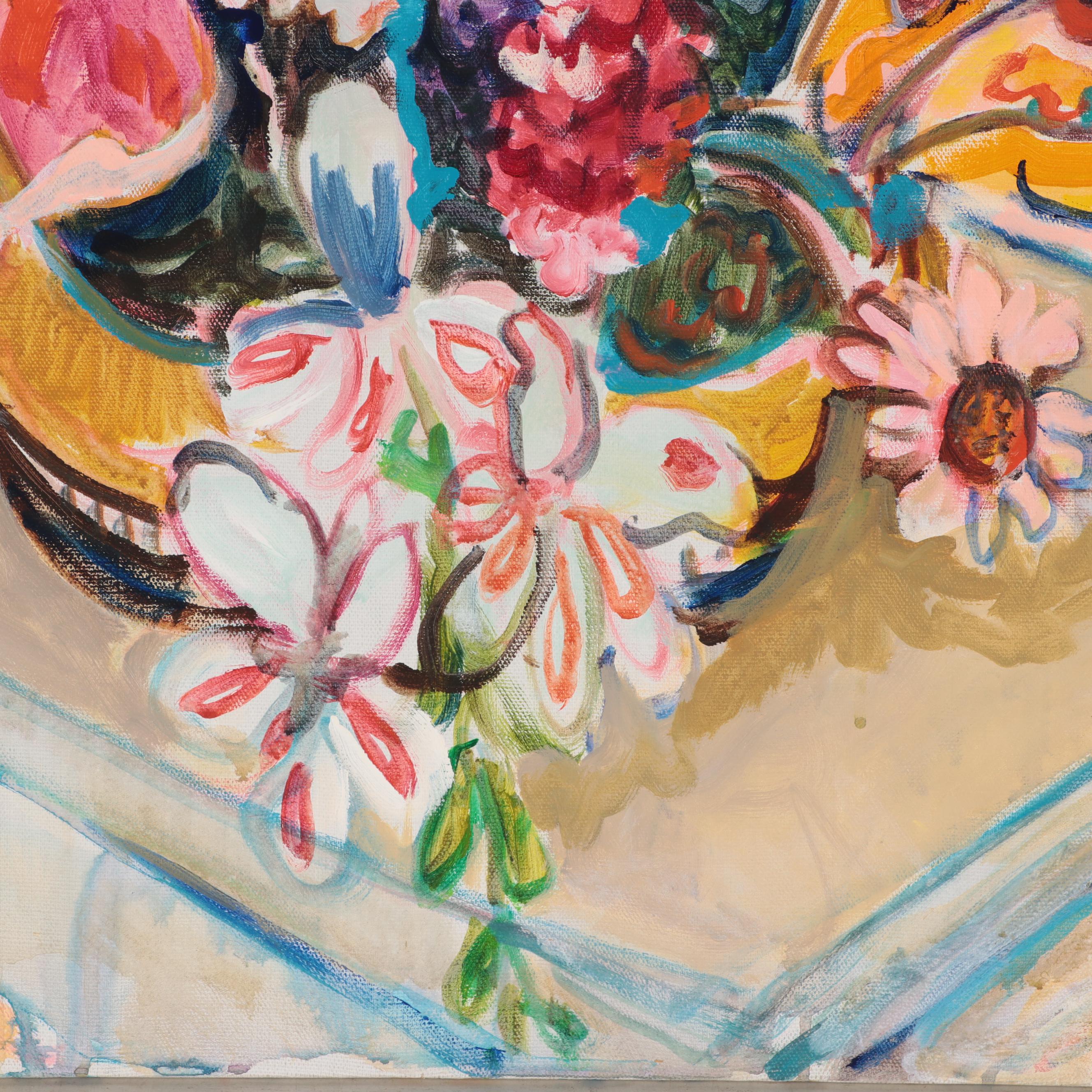 Marion Maas Floral Still Life Oil Painting | EBTH