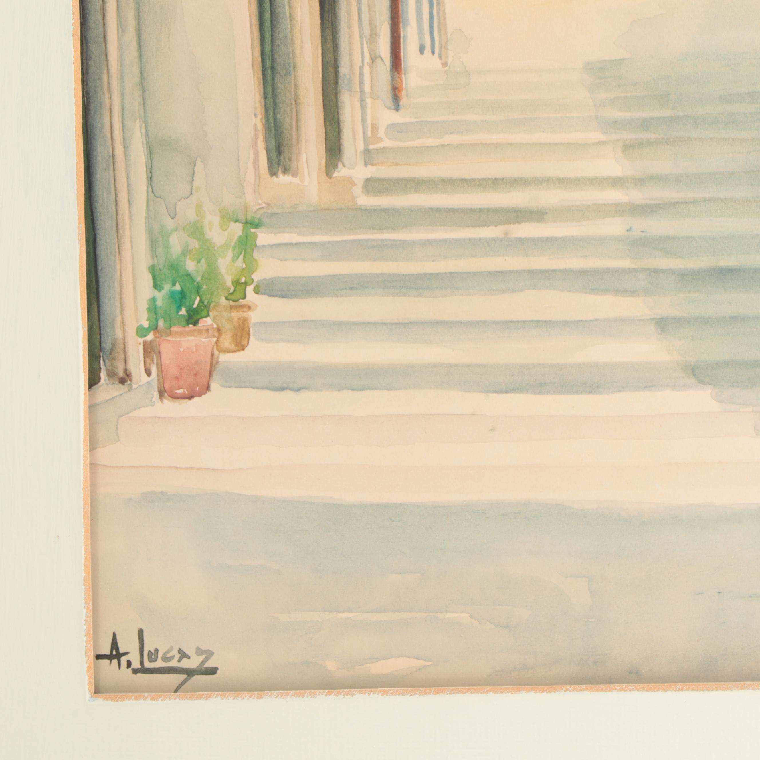 A. Lucas Watercolor Paintings | EBTH