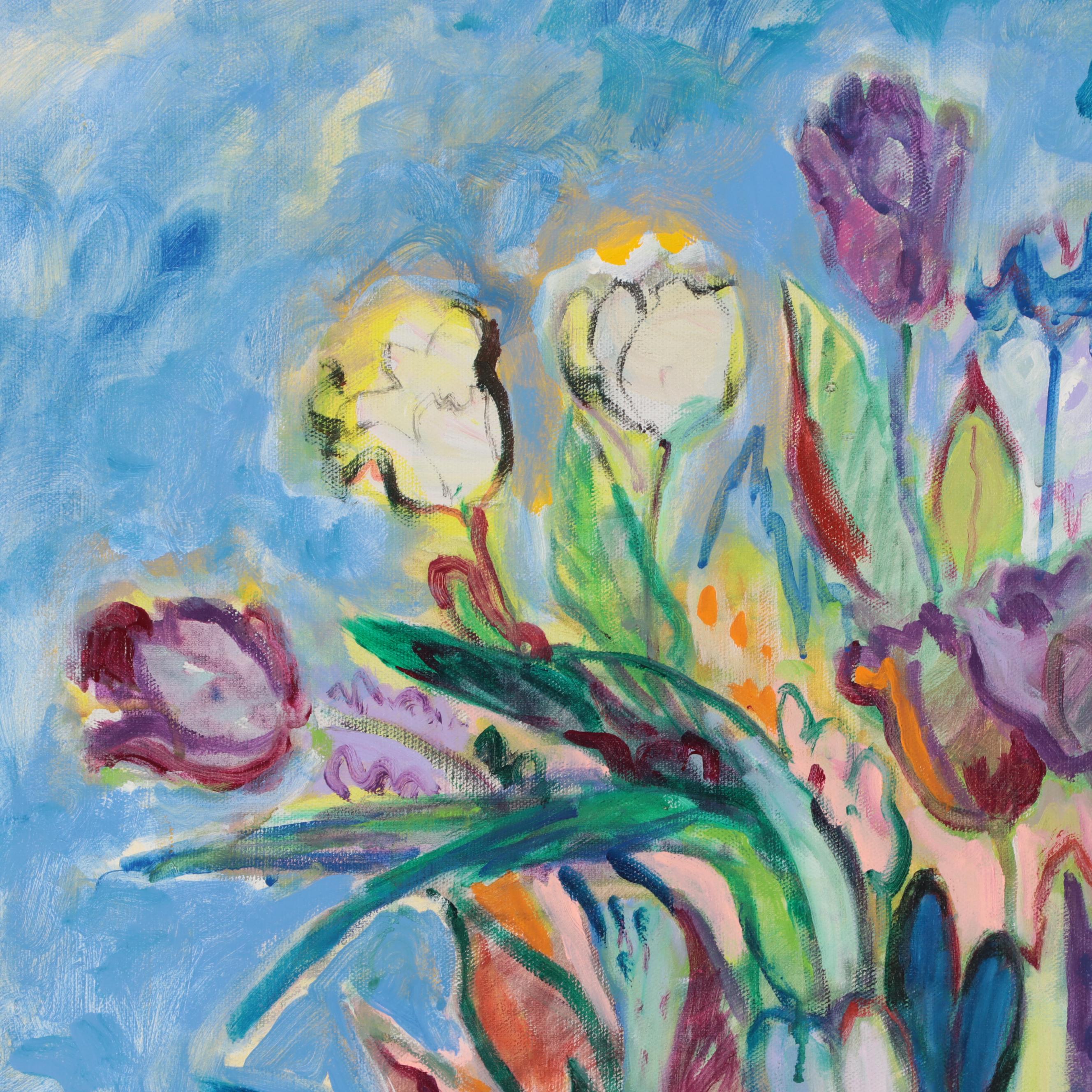 Marion Maas Floral Still Life Mixed Media Painting | EBTH