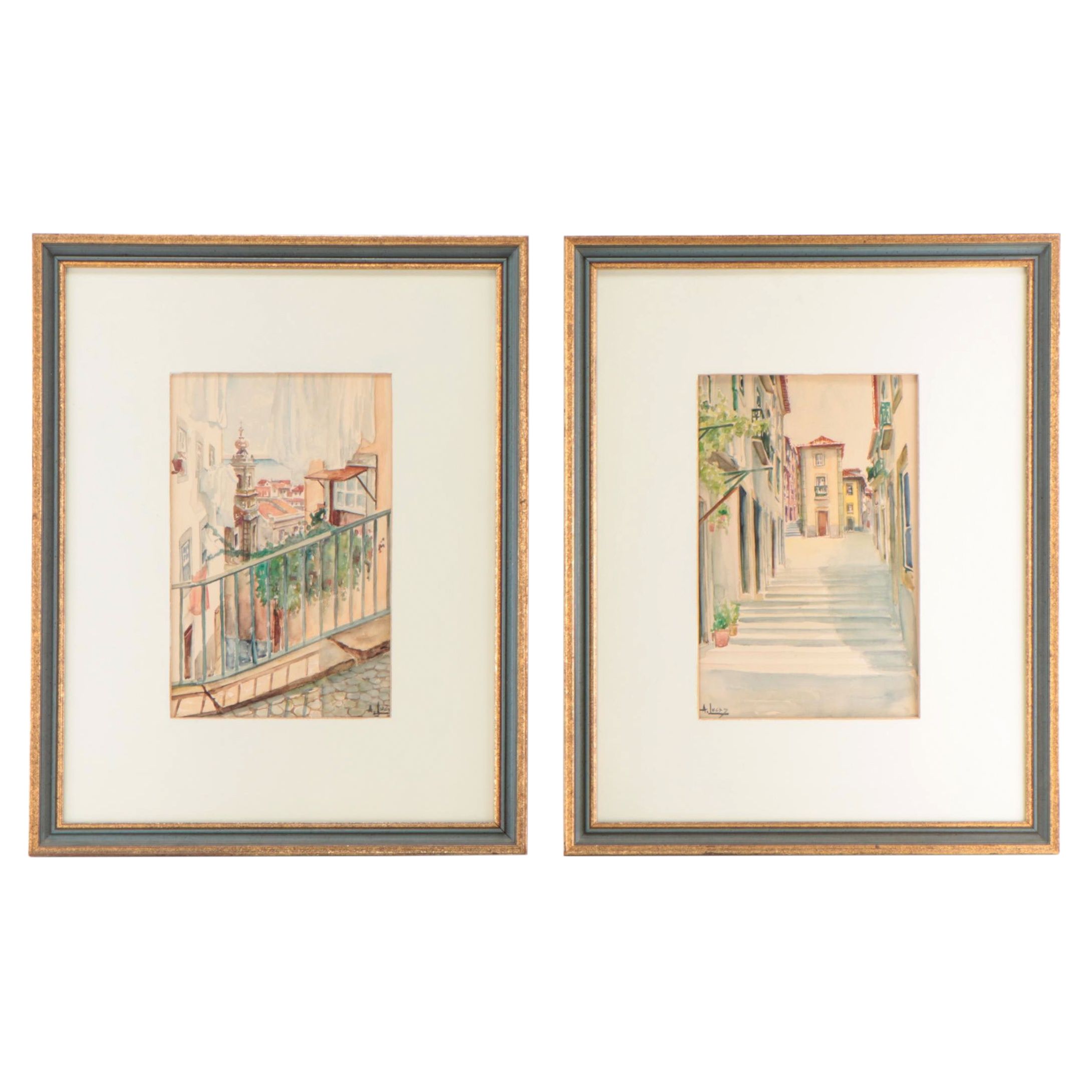 A. Lucas Watercolor Paintings | EBTH