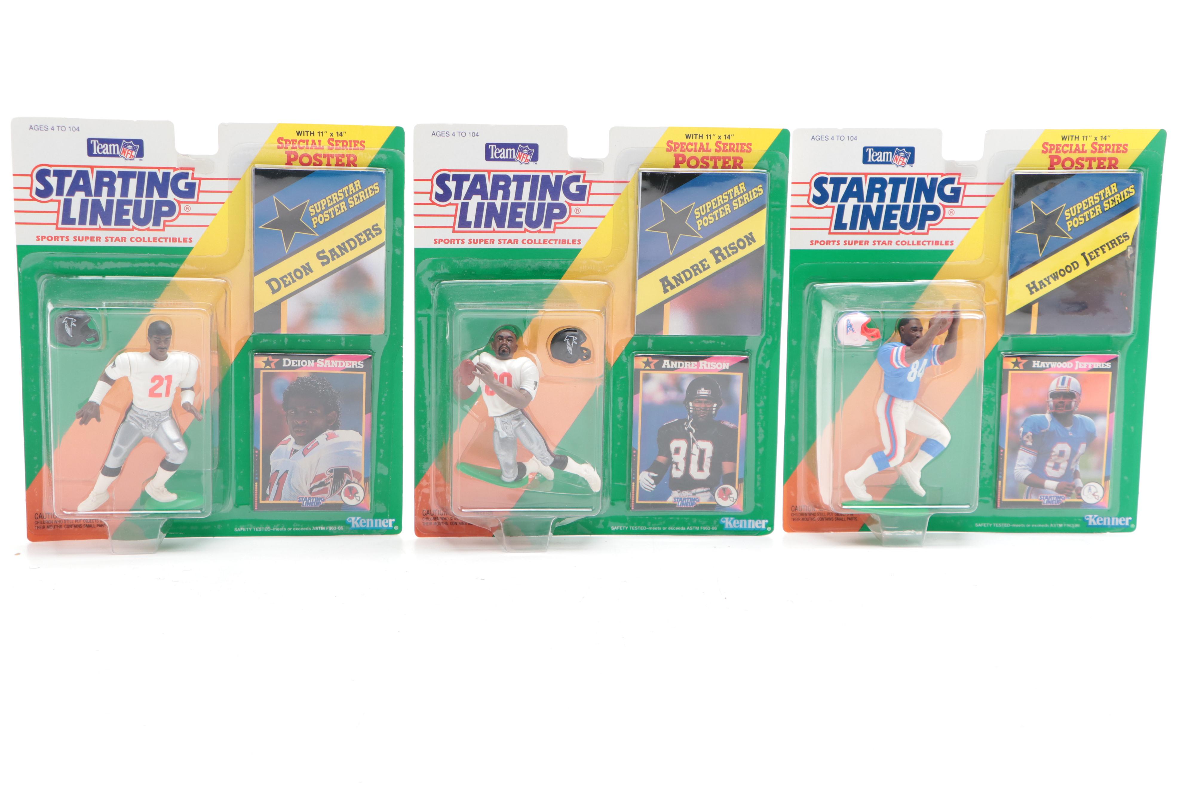 Kenner Team NFL Starting Lineup Barry Sanders and Other Action Figures ...