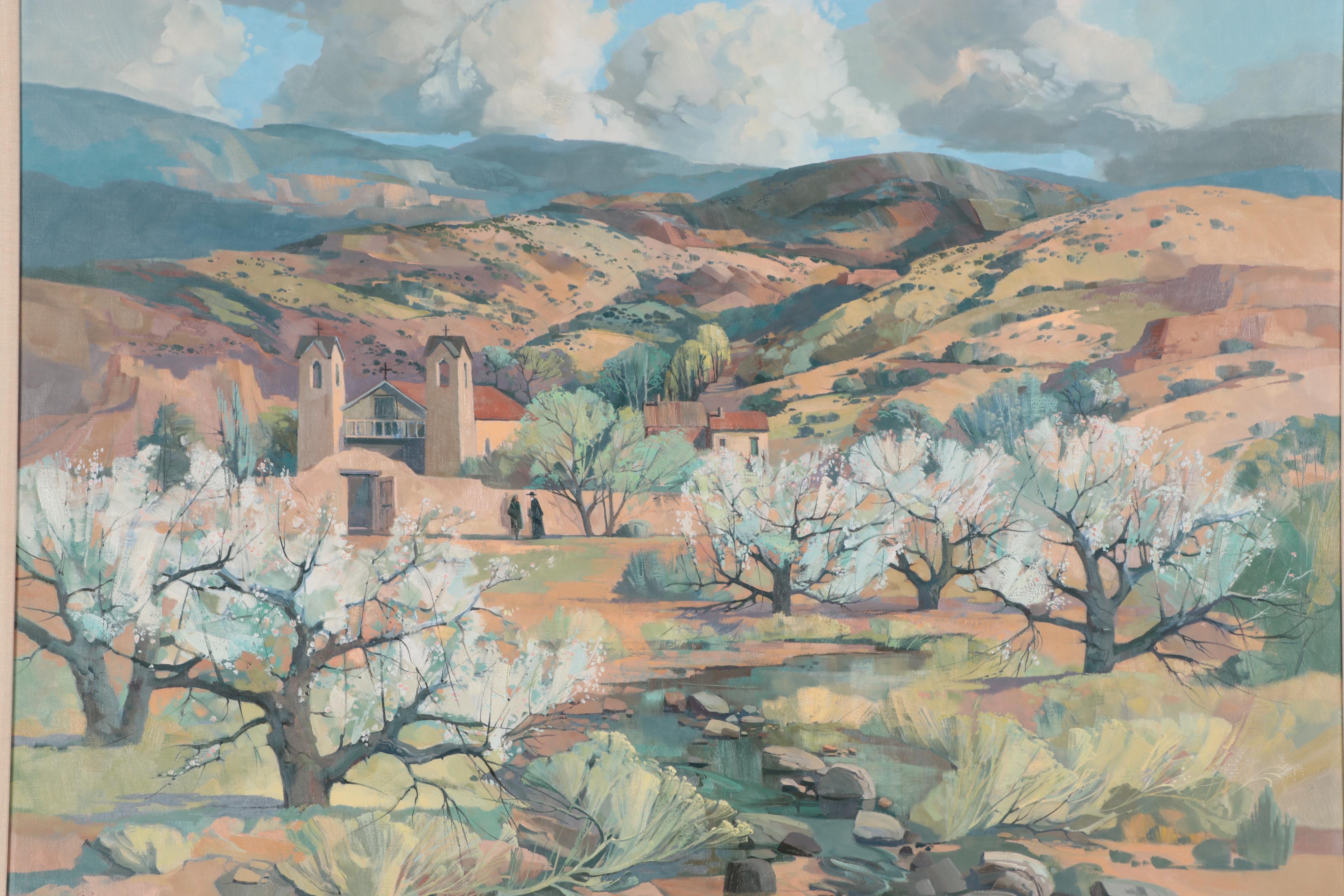 Laurence Sisson Landscape Oil Painting, Circa 2000 | EBTH