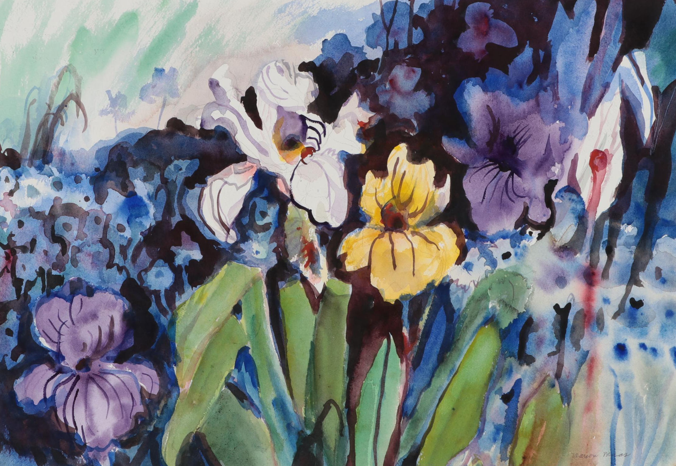 Marion Maas Floral Watercolor Painting, Circa 2000 | EBTH