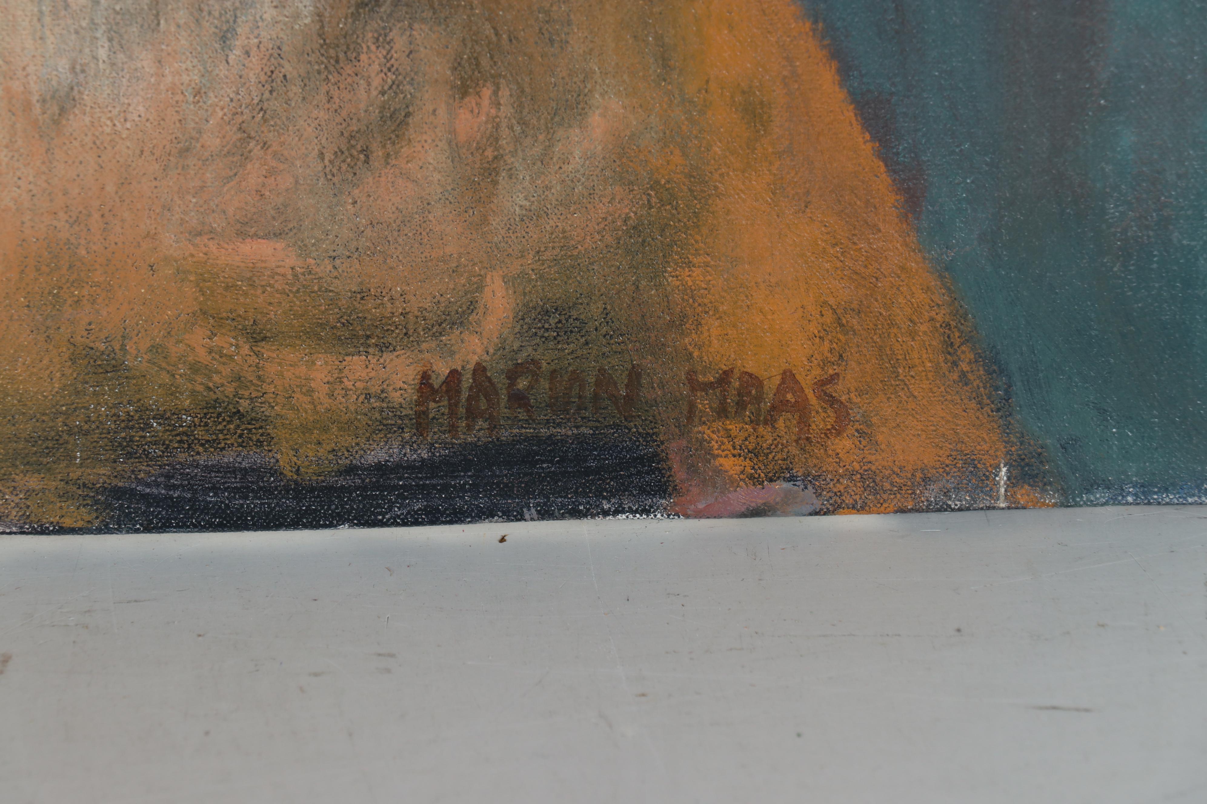 Marion Maas Figural Oil Painting, Circa 1985 | EBTH