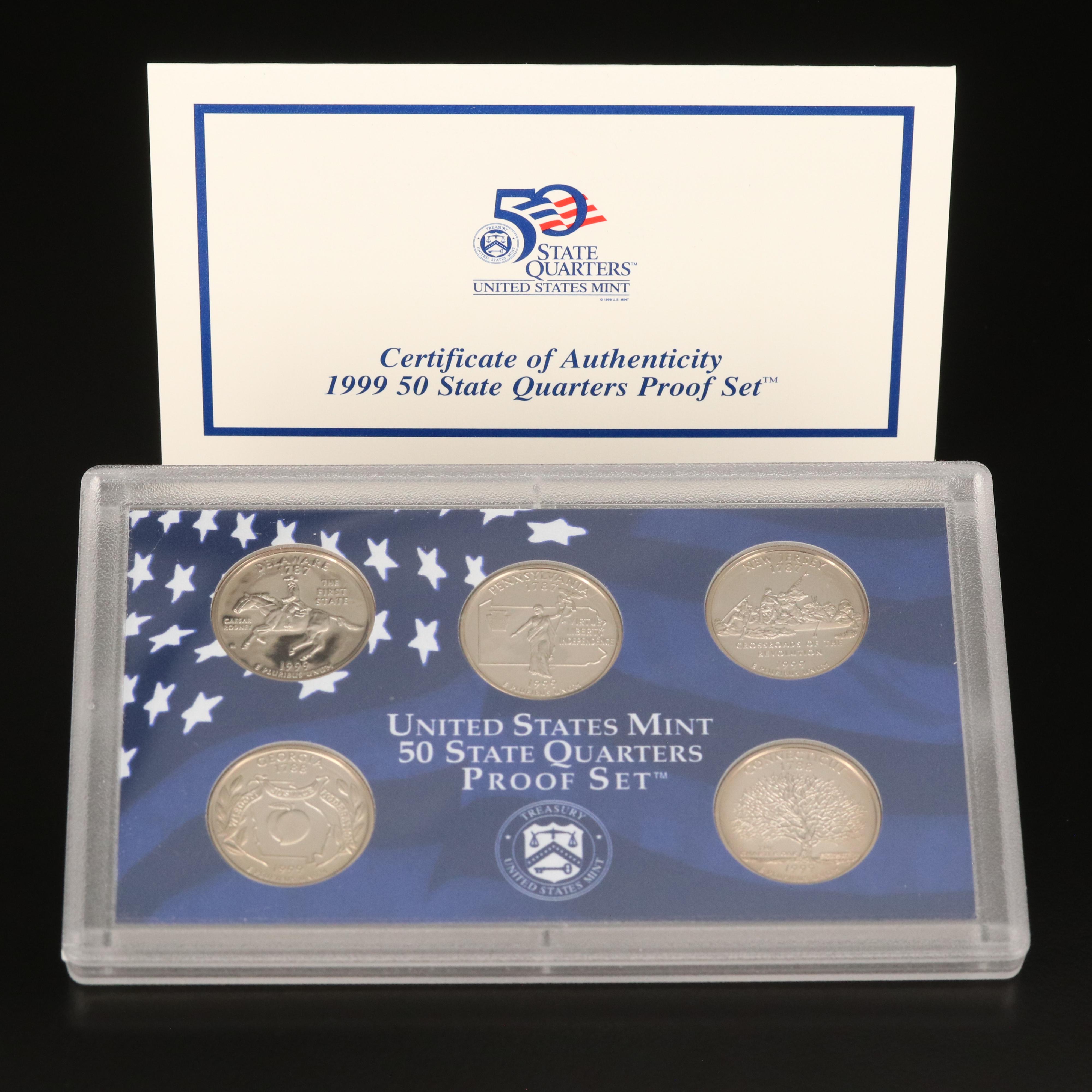 Complete U.S. Statehood Quarter Proof Sets 1999-2009 | EBTH