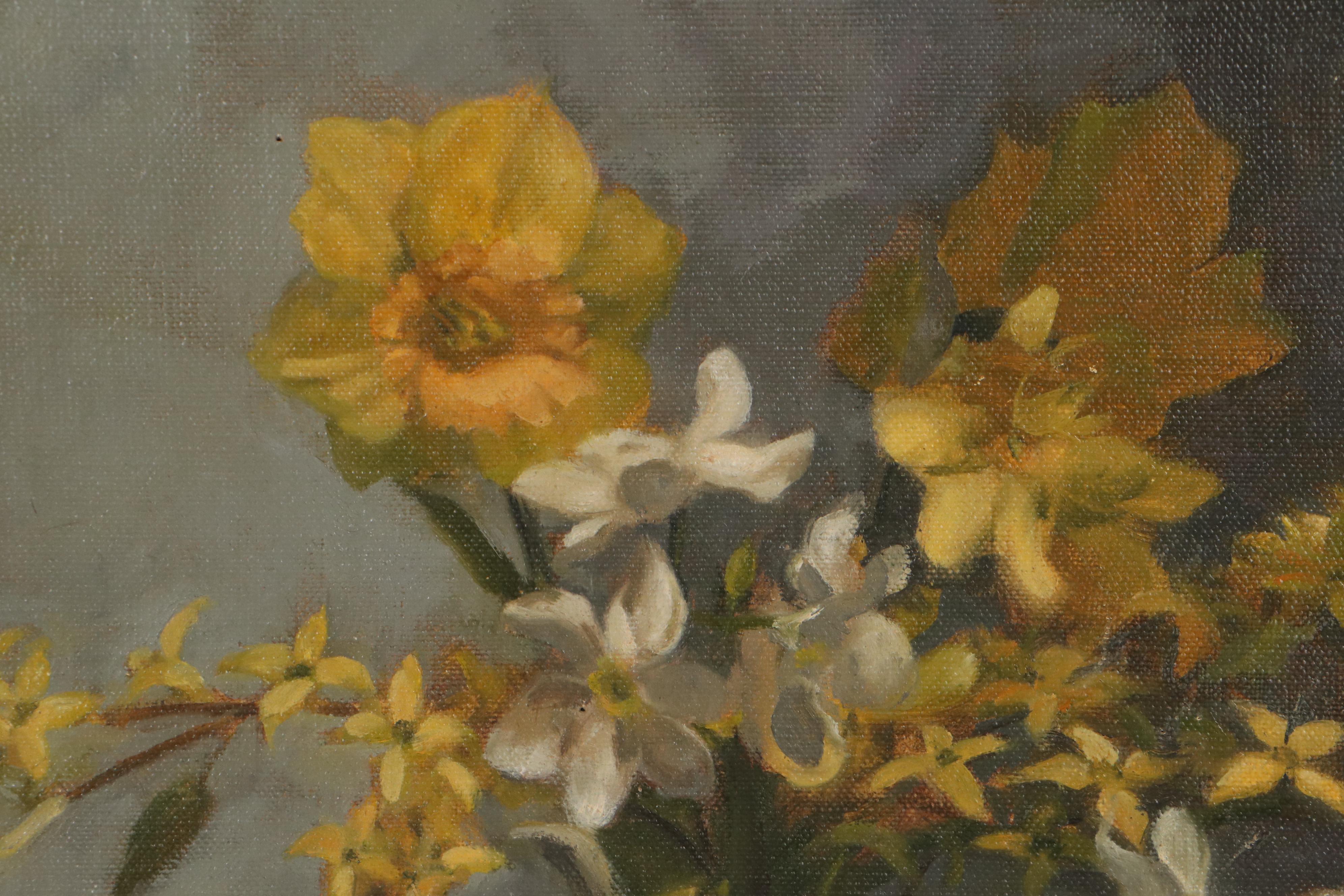 Marion Maas Floral Still Life Oil Painting | EBTH