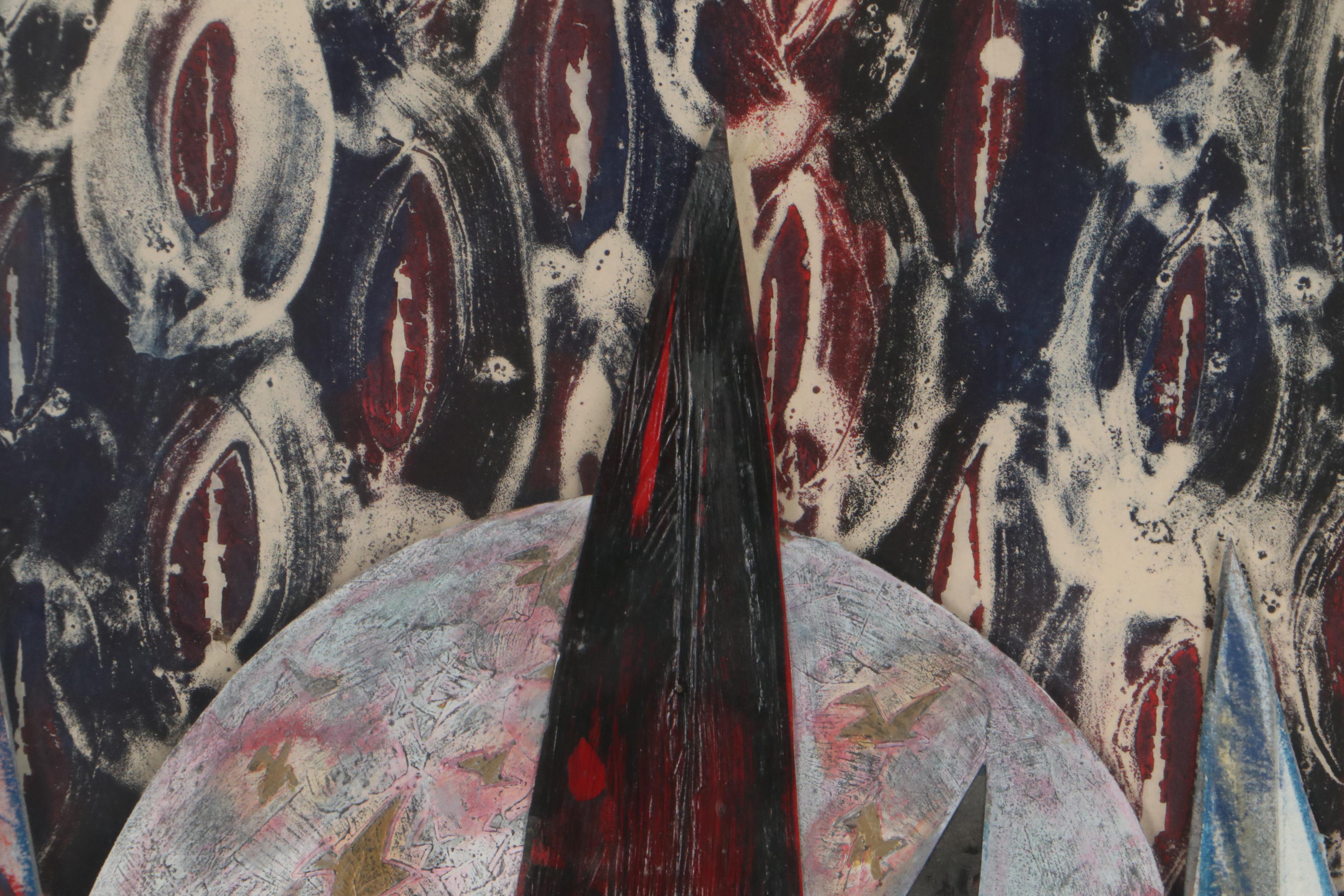 Sarah Roush Abstract Mixed Media Composition "A Thousand Points of ...