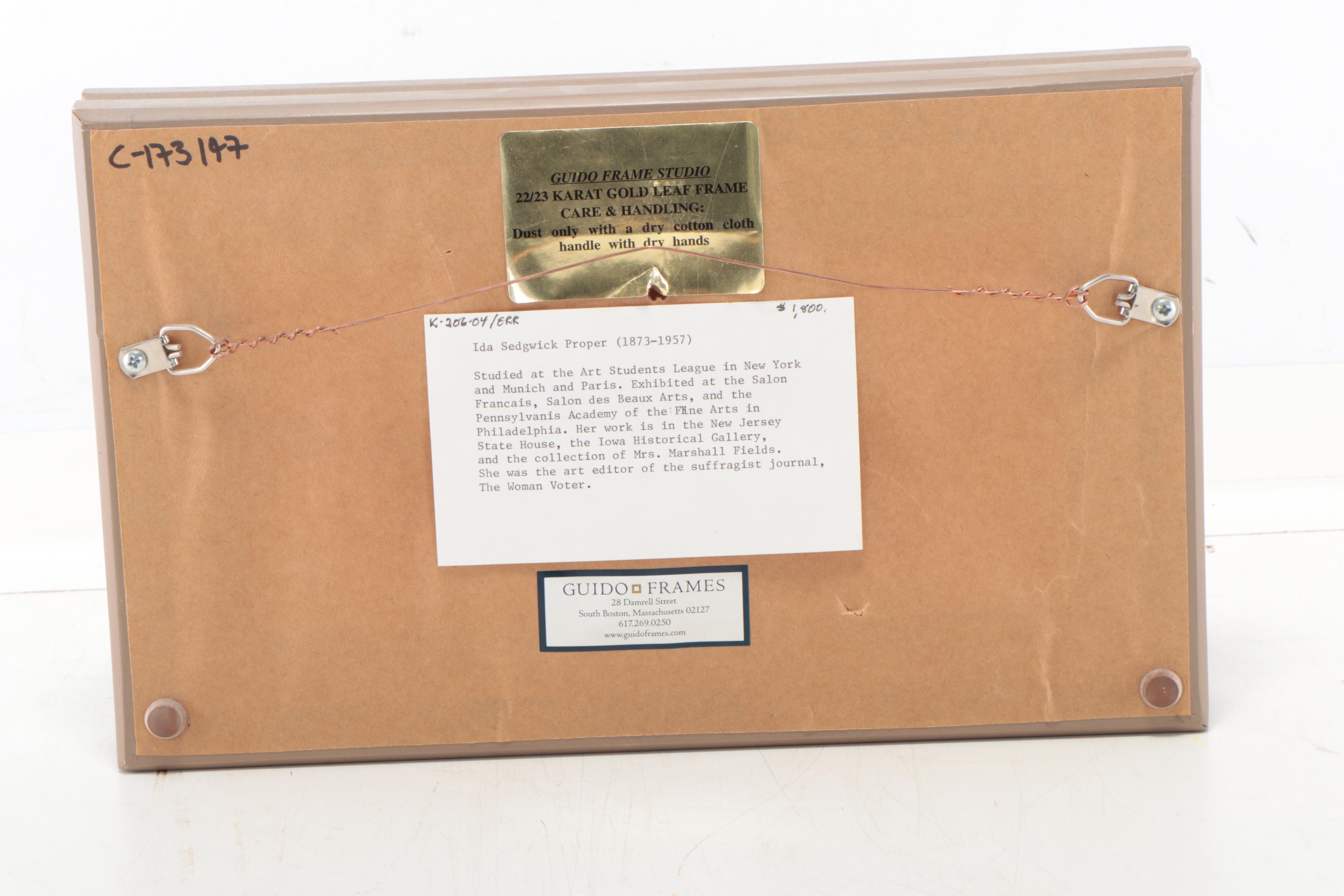 Nautical Oil Painting Attributed to Ida Sedgwick Proper | EBTH