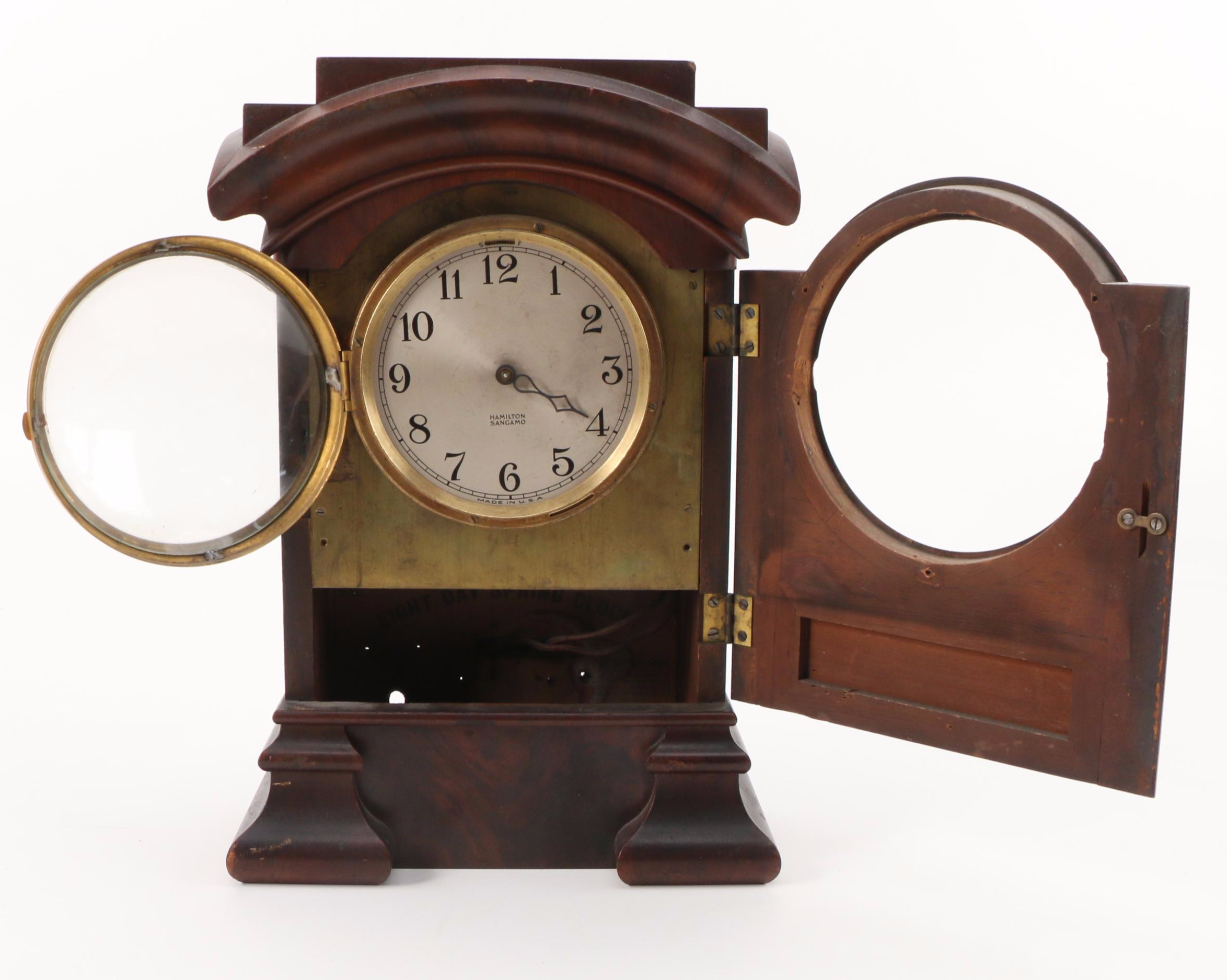 Hamilton Sangamo Eight Day Spring Mantel Clock | EBTH