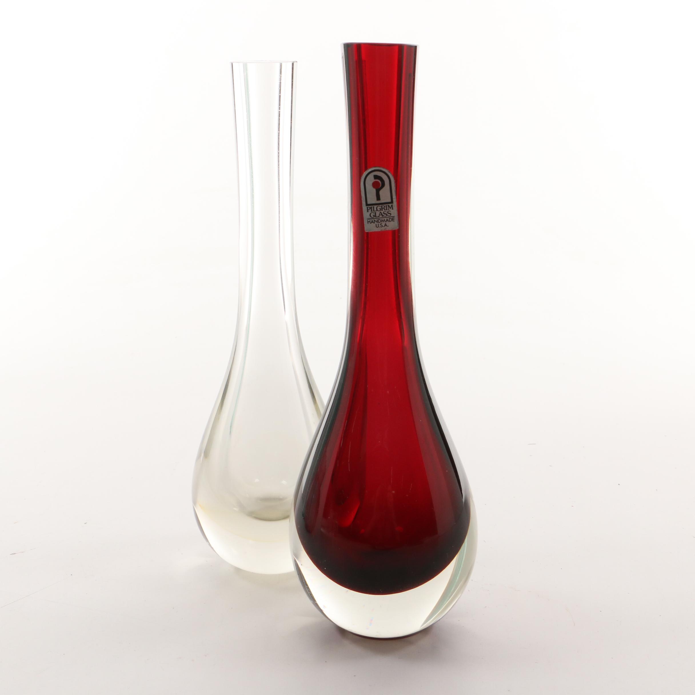 Pilgrim Glass Handmade Art Glass Vases | EBTH