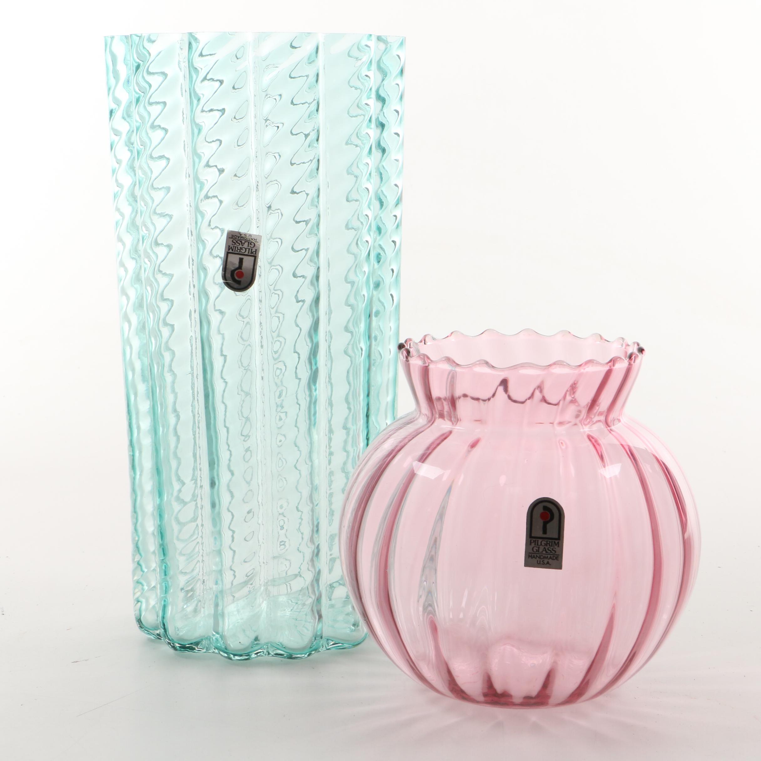 Pilgrim Glass Handmade Art Glass Vases | EBTH