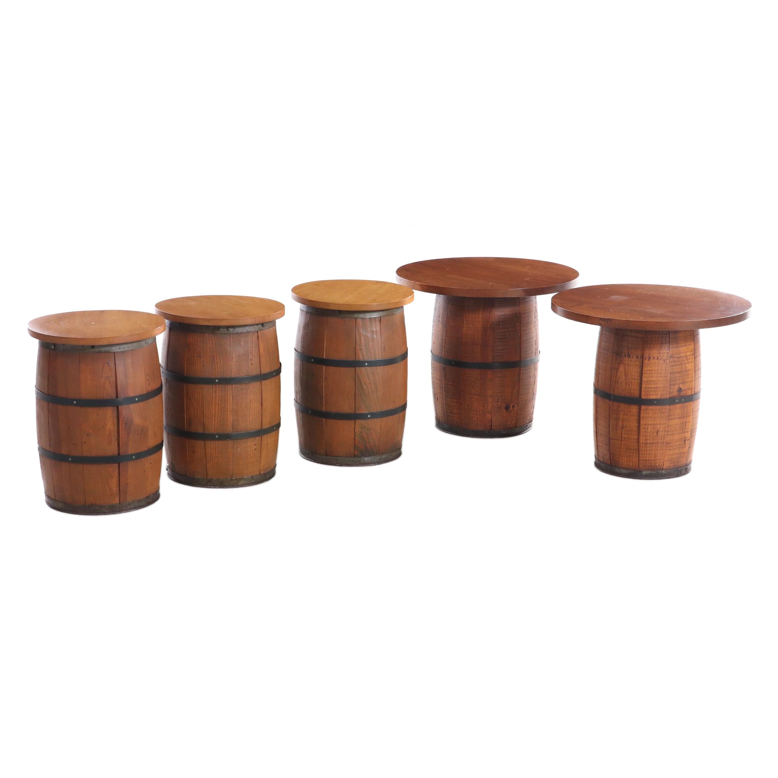 Five Barrel Side Tables | EBTH