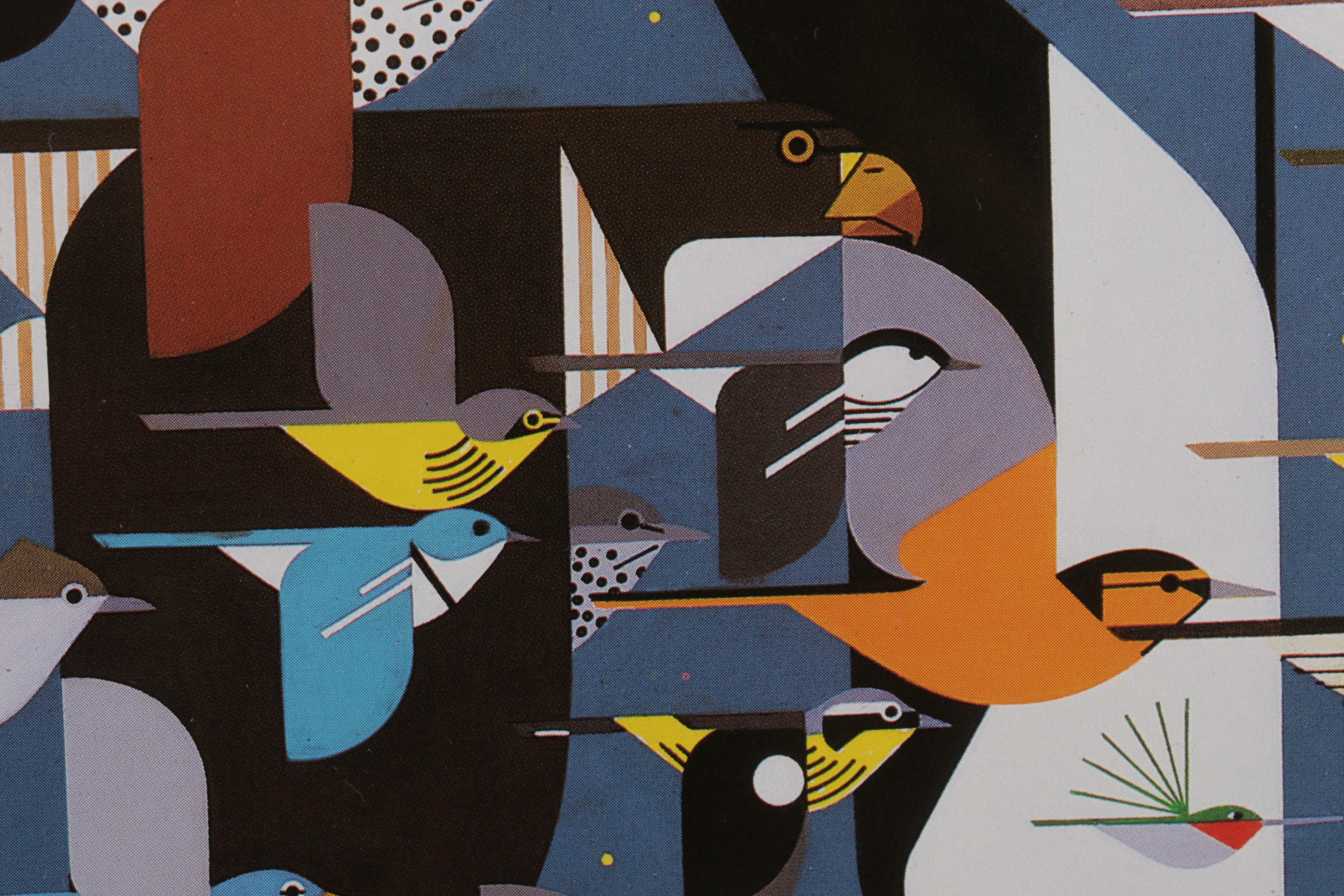 Offset Lithograph After Charley Harper "Mystery of the Missing Migrants ...
