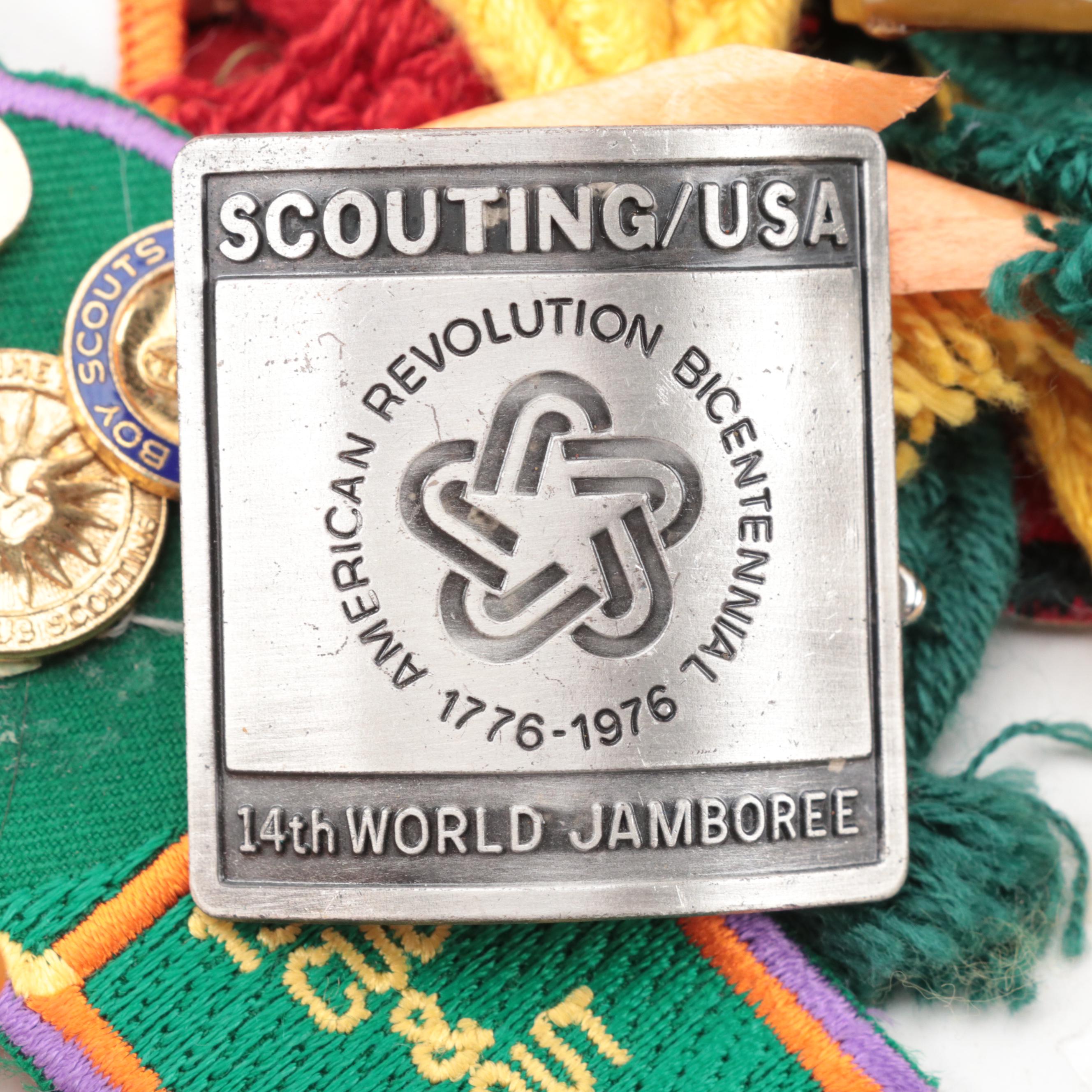 Boy Scouts and Cub Scouts Collection Including Badges, Pins and Cords ...