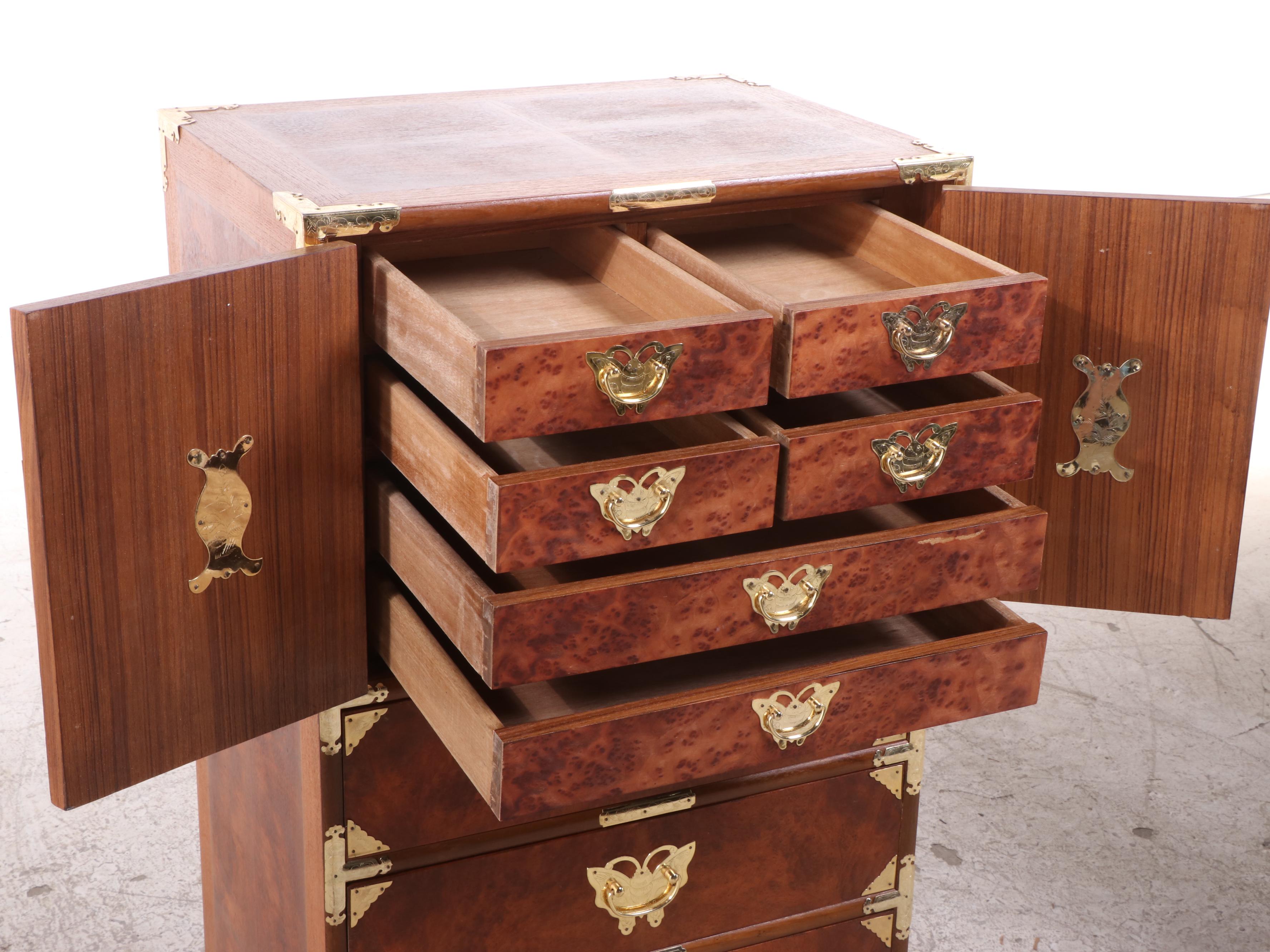 Korean Burl Wood Lingerie Chest | EBTH