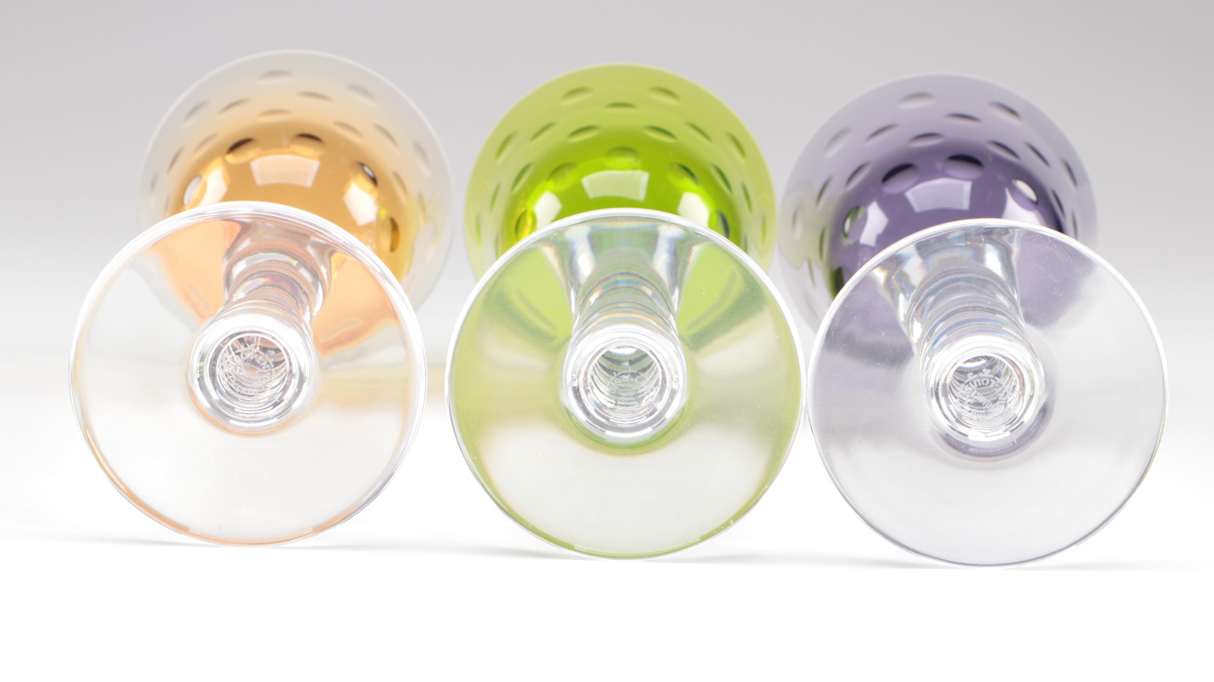 St. Louis Crystal "Bubbles" Hock Wine Stemware | EBTH