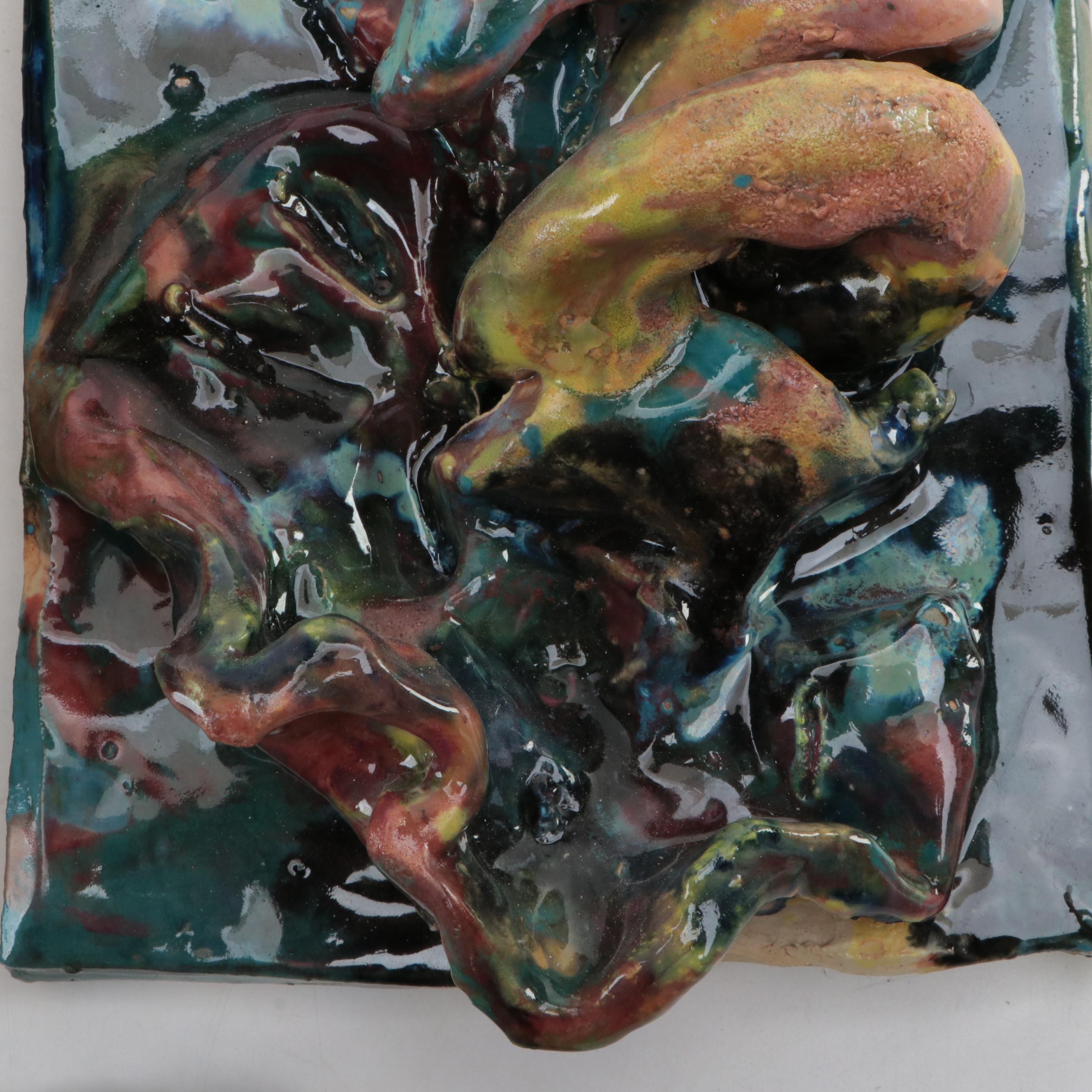 Sarah Roush Biomorphic Ceramic Sculptural Tiles | EBTH