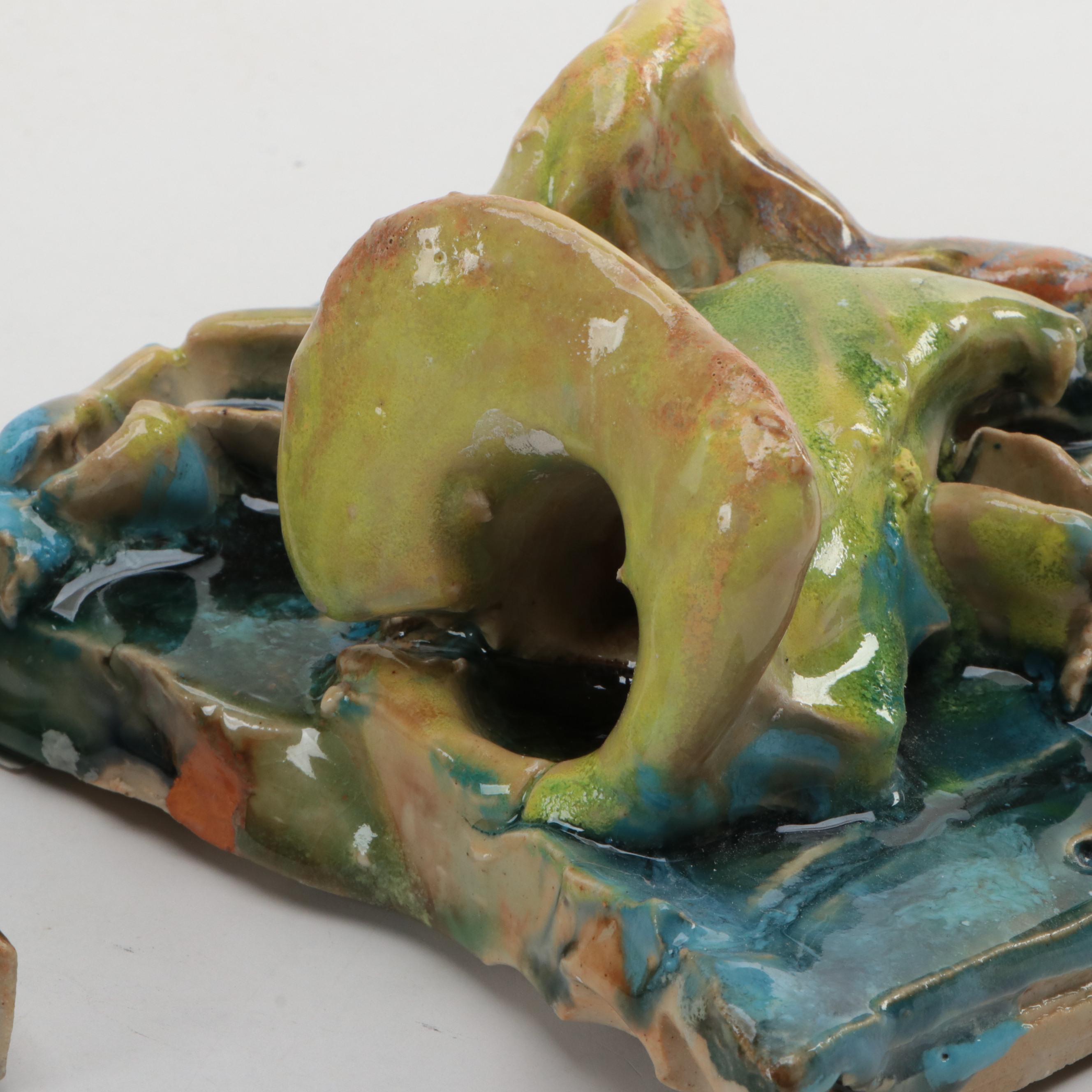 Sarah Roush Biomorphic Ceramic Sculptural Tiles | EBTH