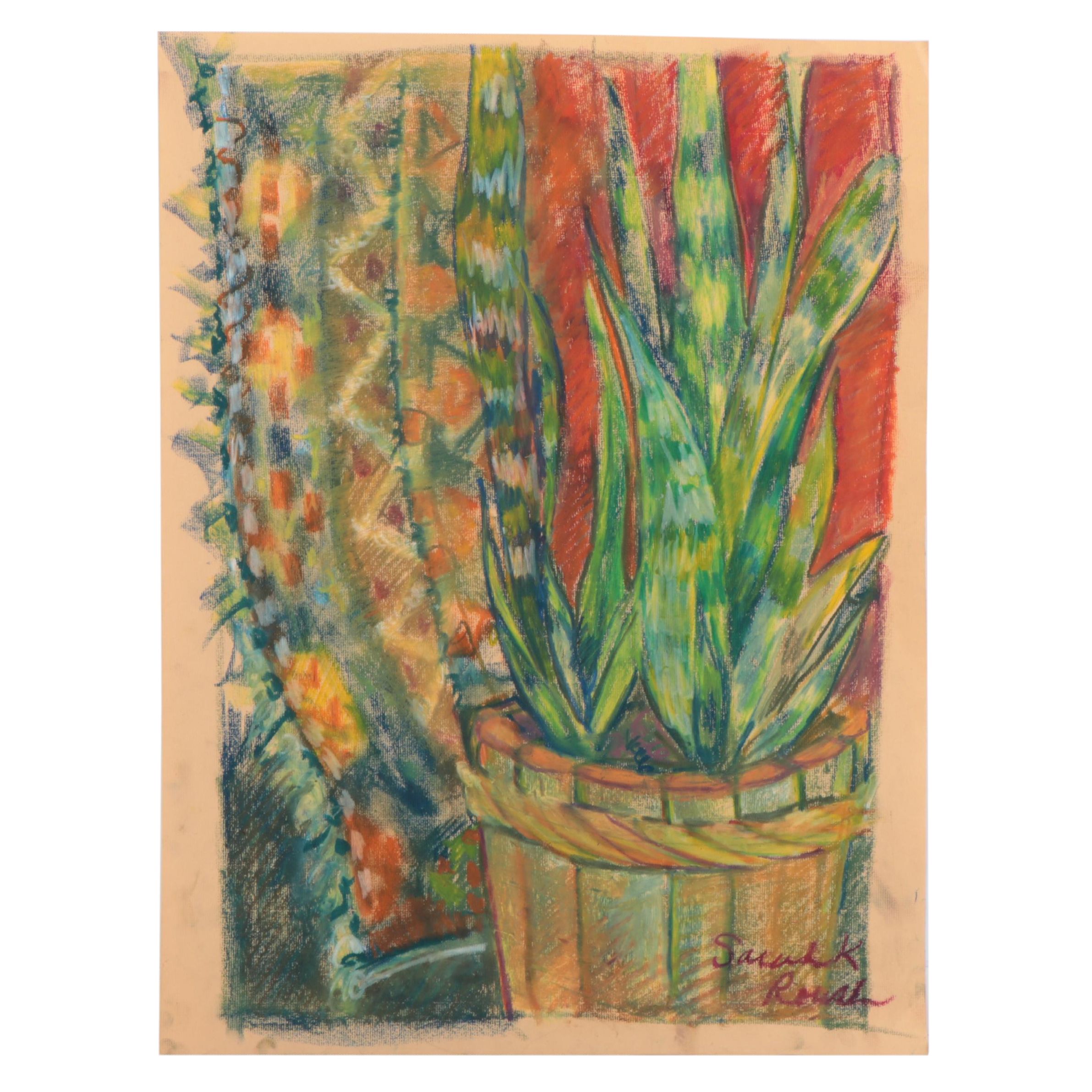 Sarah Roush Still Life Pastel Drawing | EBTH