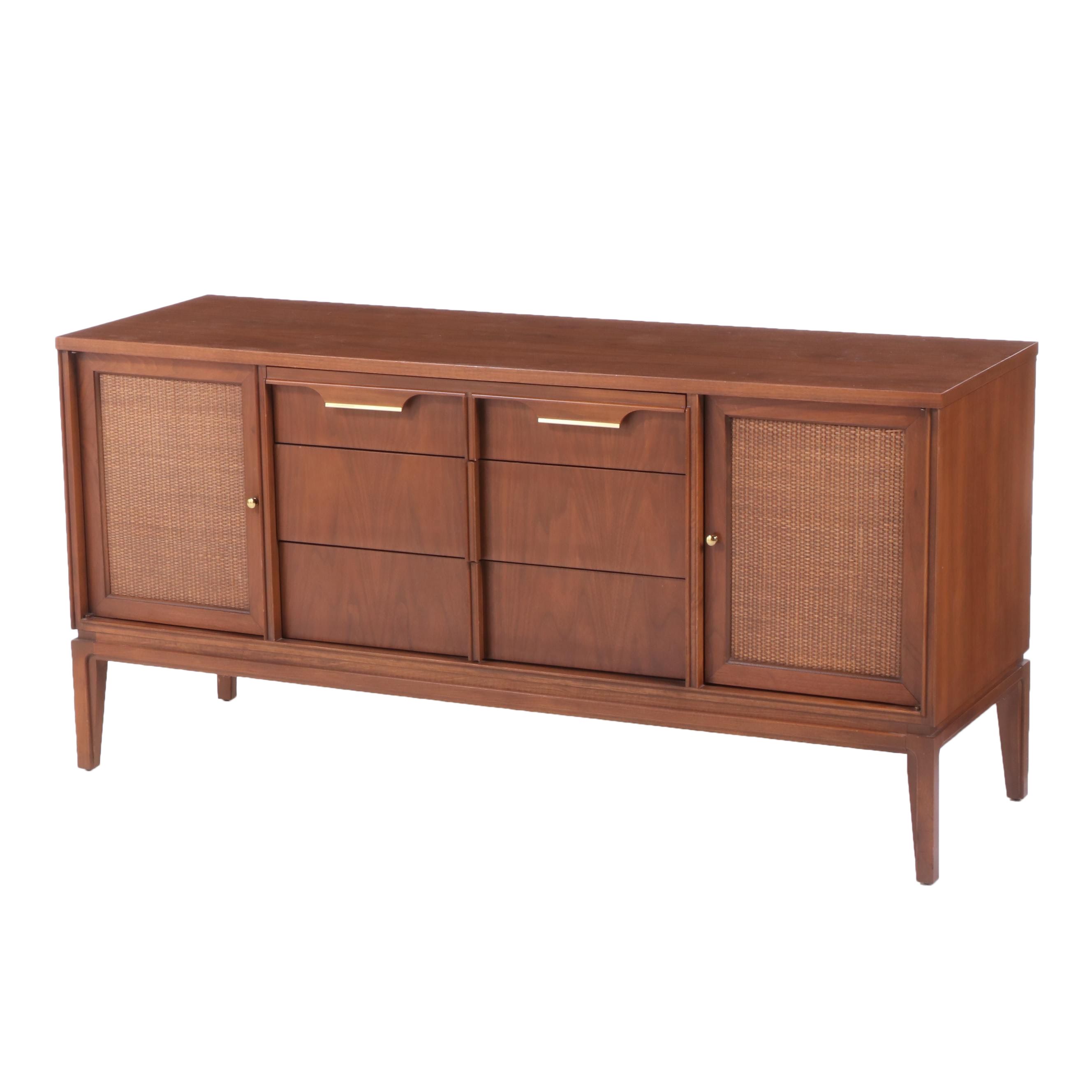 Basic-Witz Mid Century Modern Walnut Credenza | EBTH