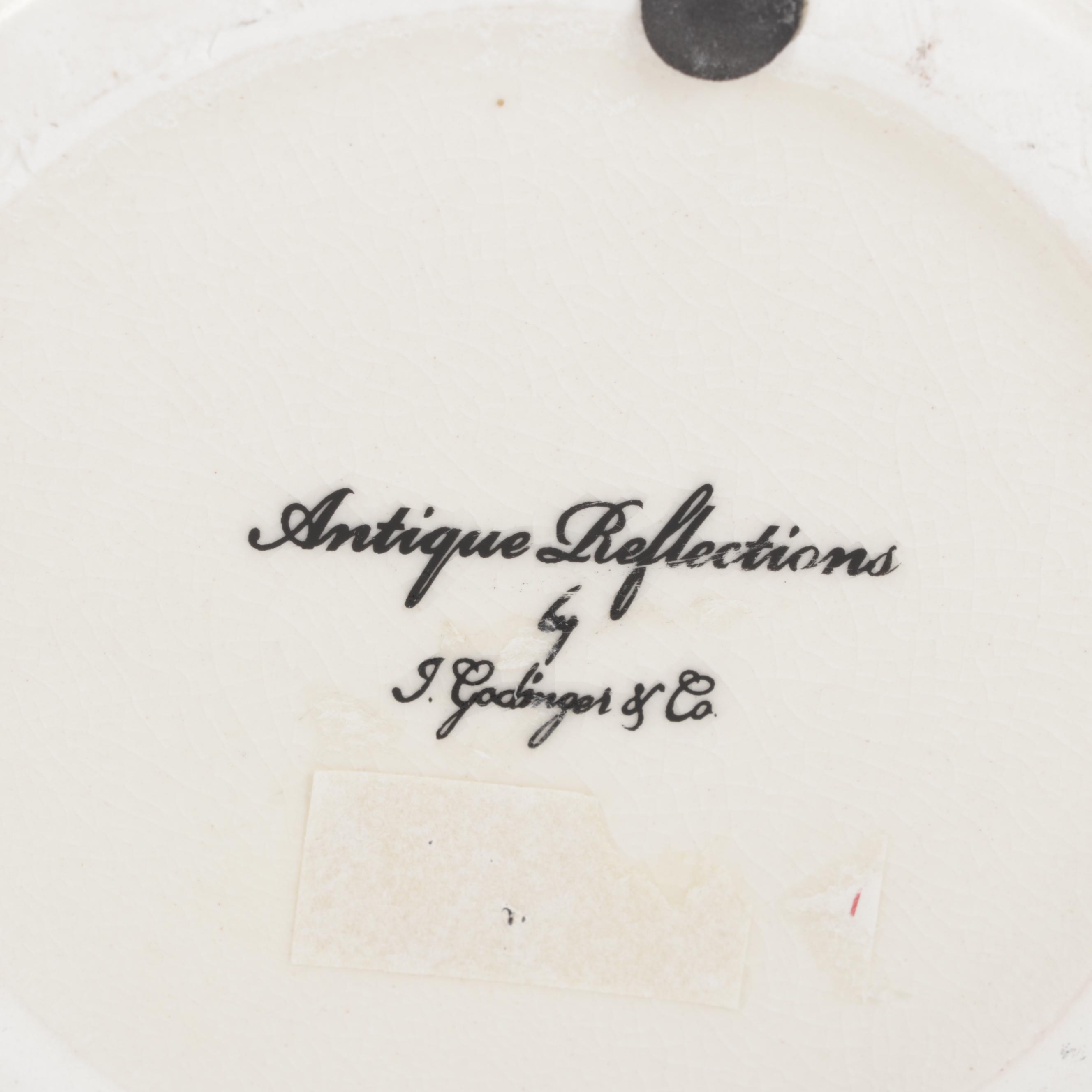 Antique Reflections by J. Godinger & Co. Porcelain Vases, Late 20th ...