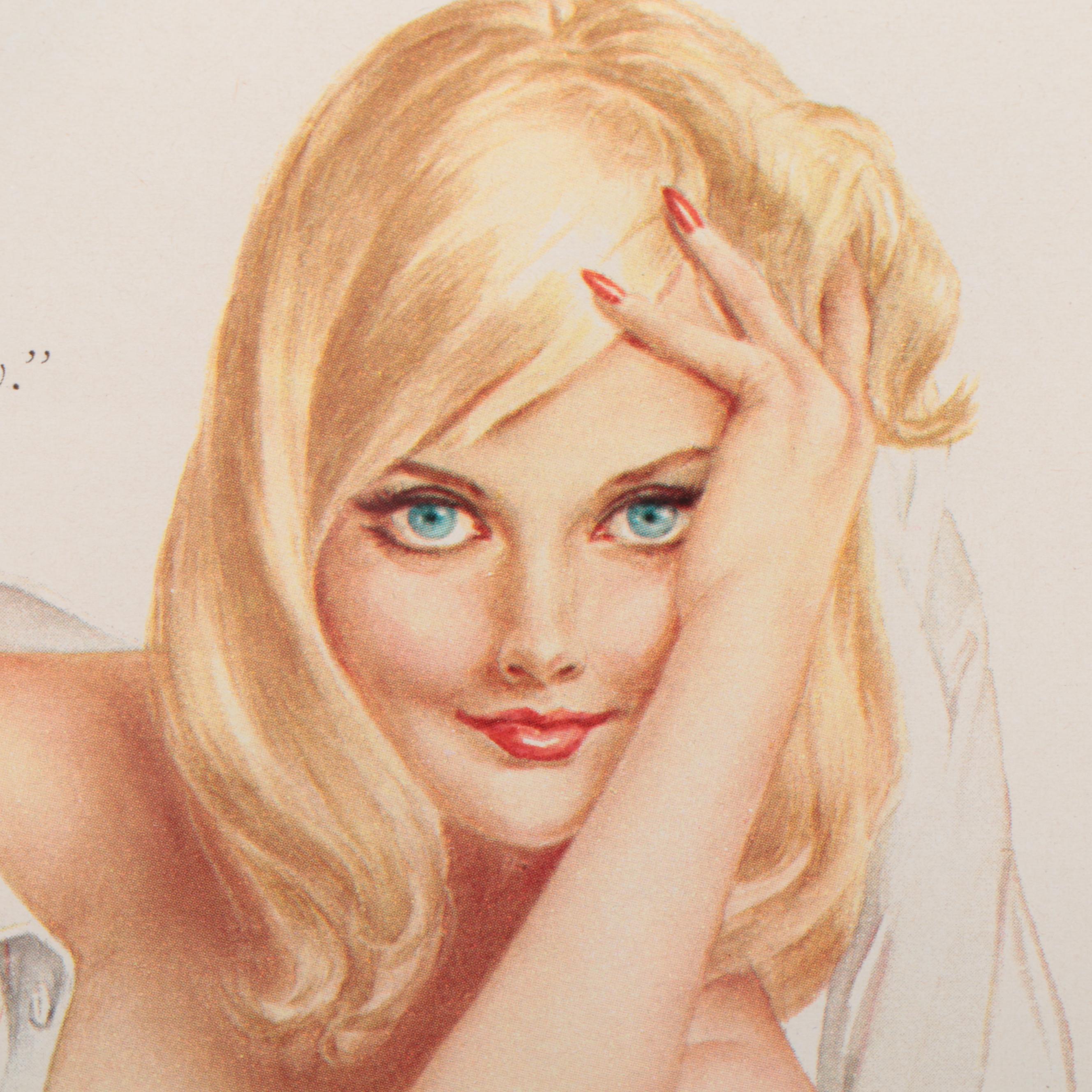 Varga Girl Offset Lithograph After Alberto Vargas from "Playboy," 1968 ...