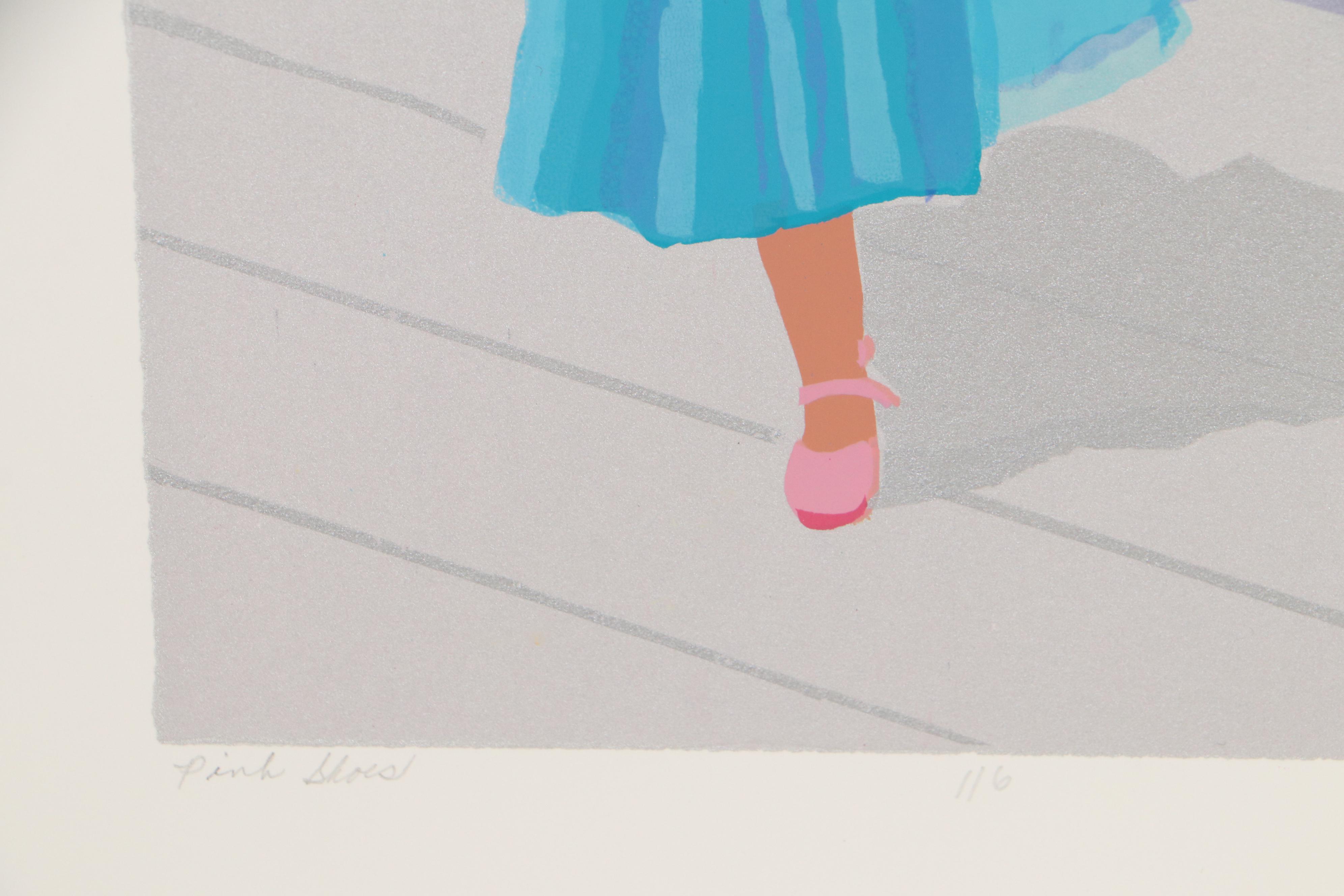 Jean Pierce Cogswell Serigraphs "Rehearsal" and "Pink Shoes," 21st ...