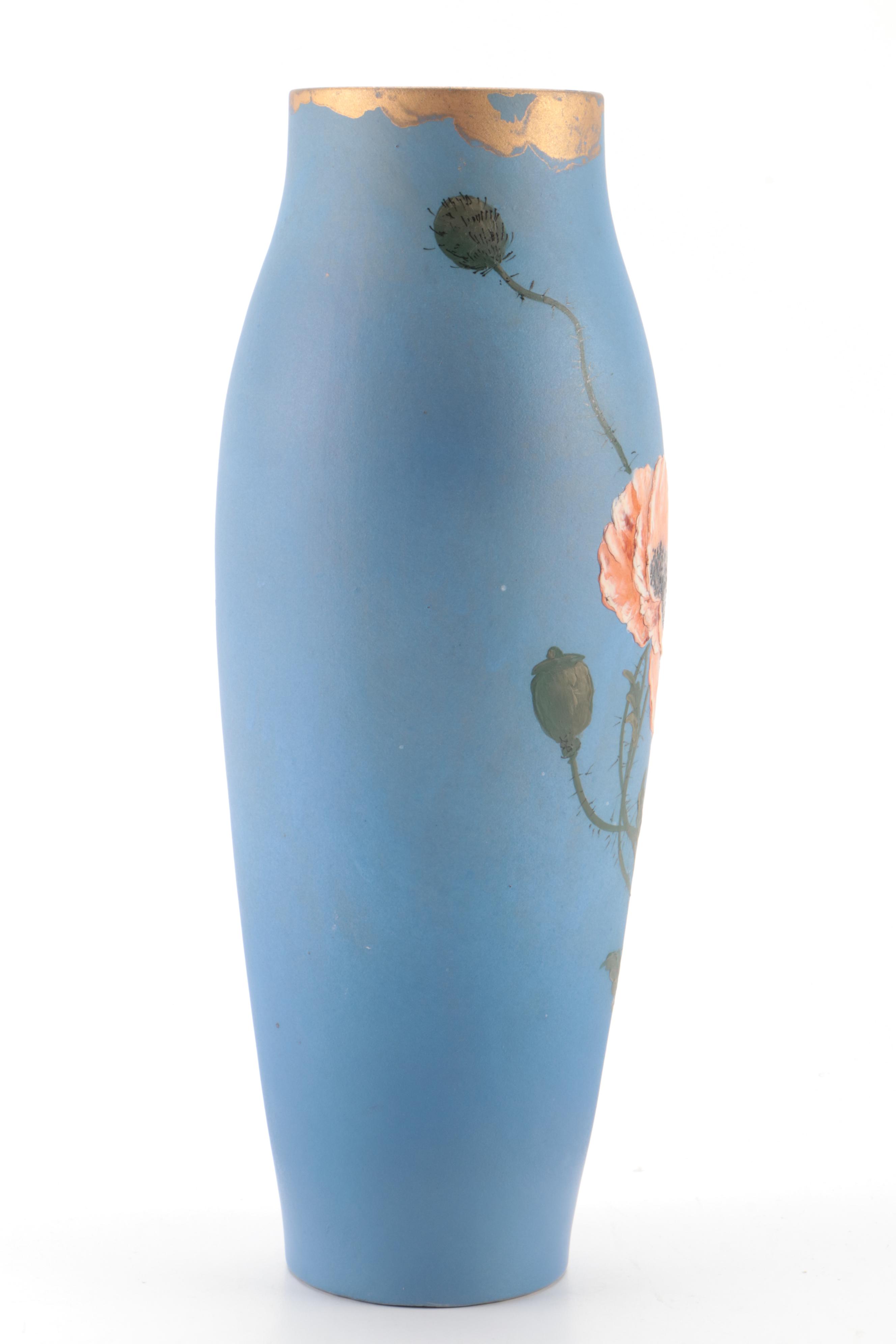 Martin Rettig for Rookwood Pottery Matte Glaze Poppy Vase, 1887 | EBTH