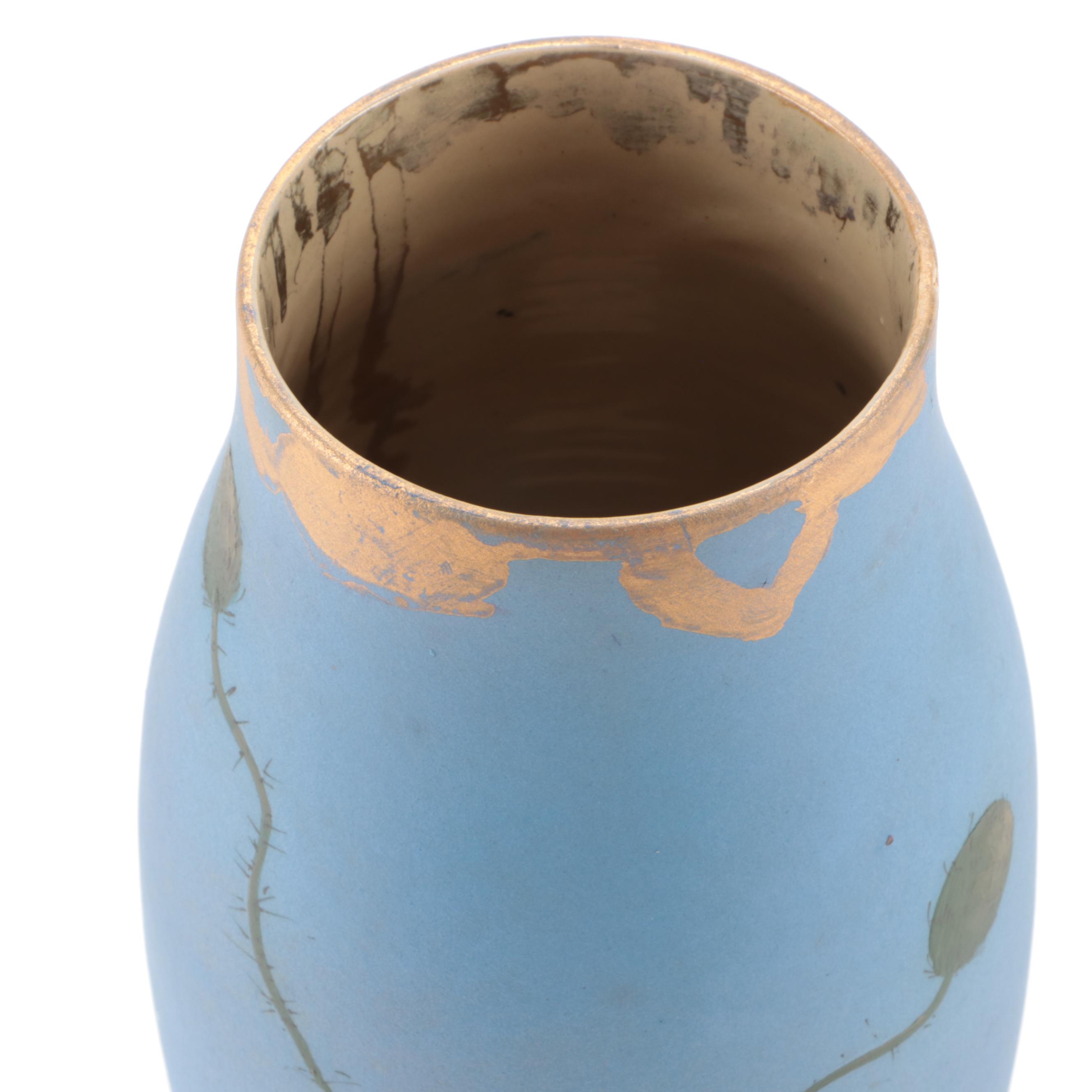 Martin Rettig for Rookwood Pottery Matte Glaze Poppy Vase, 1887 | EBTH