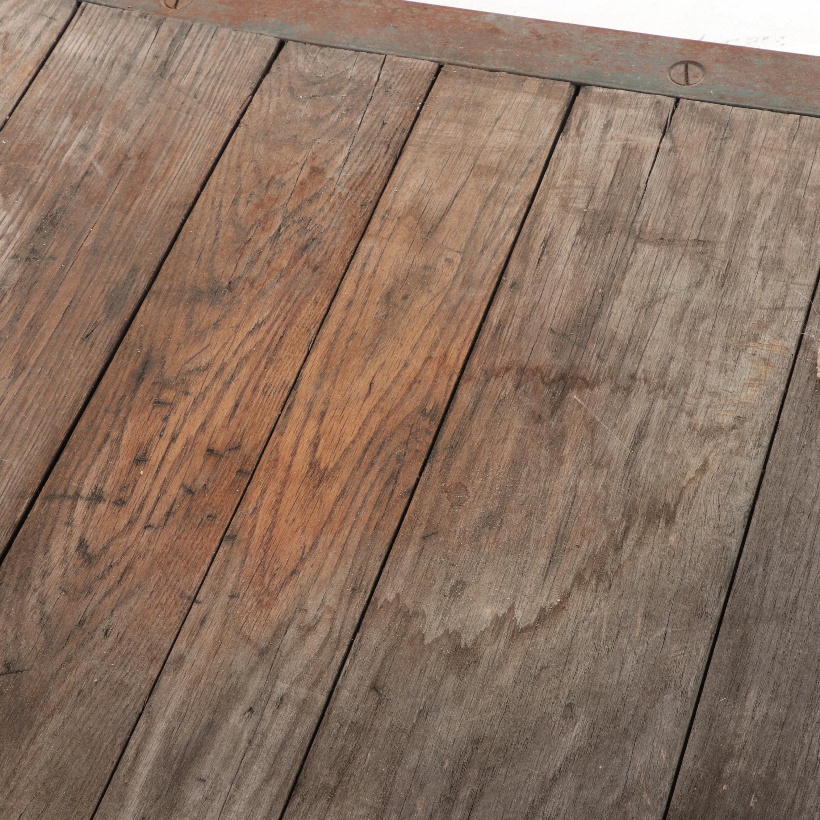 Industrial Oak and Iron Warehouse Cart, Early to Mid 20th Century | EBTH