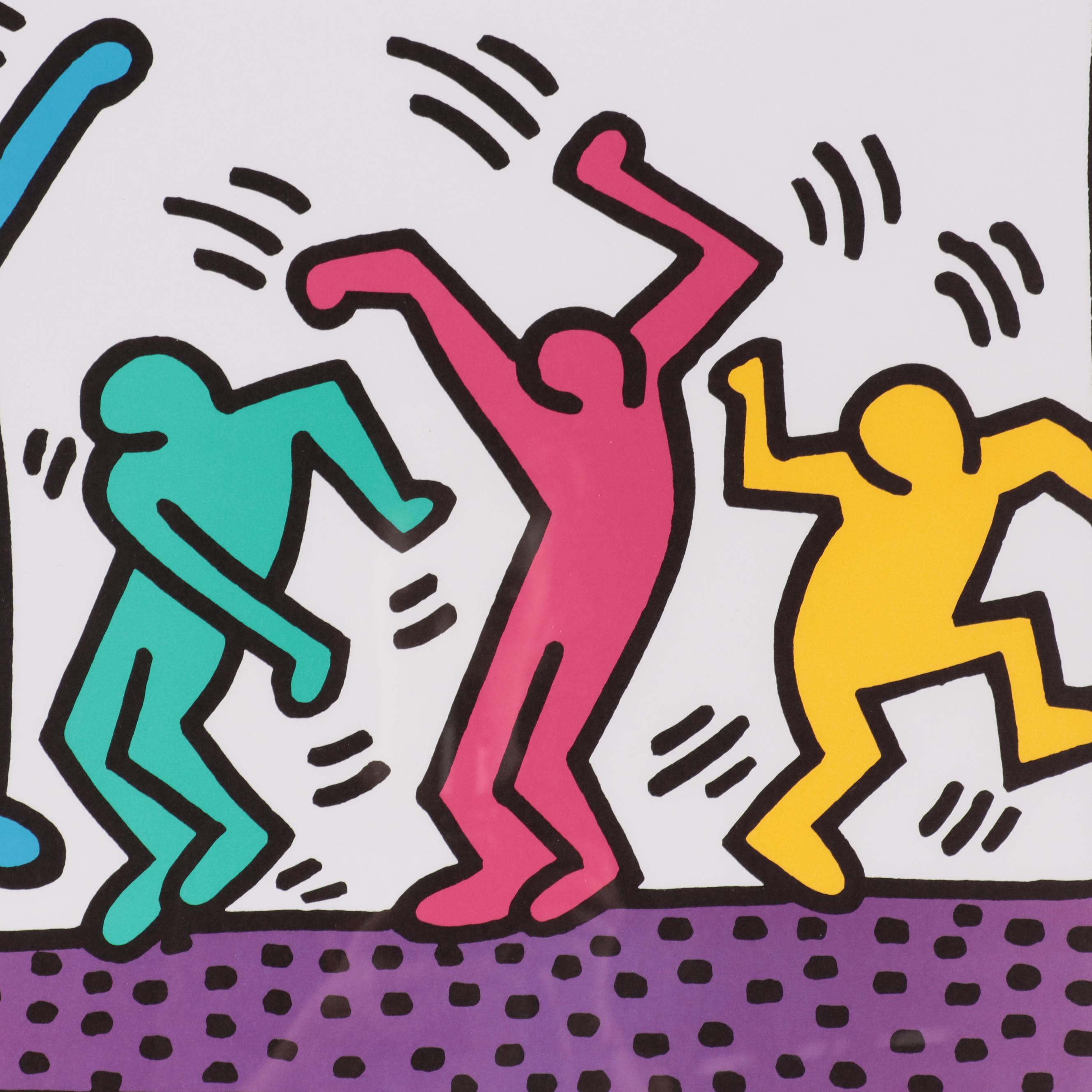 Offset Lithograph After Keith Haring "Untitled (Dancers), 1991 | EBTH