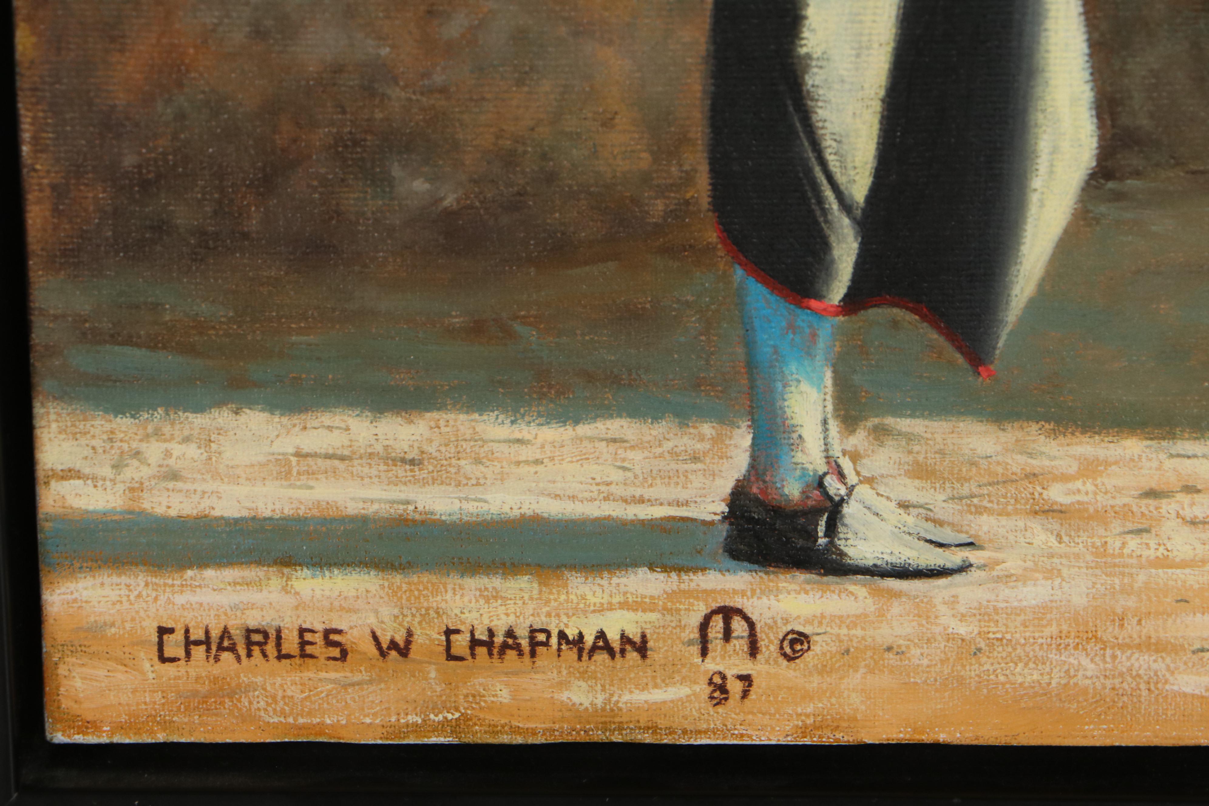 Charles W. Chapman Oil Painting of Native American Ceremony | EBTH