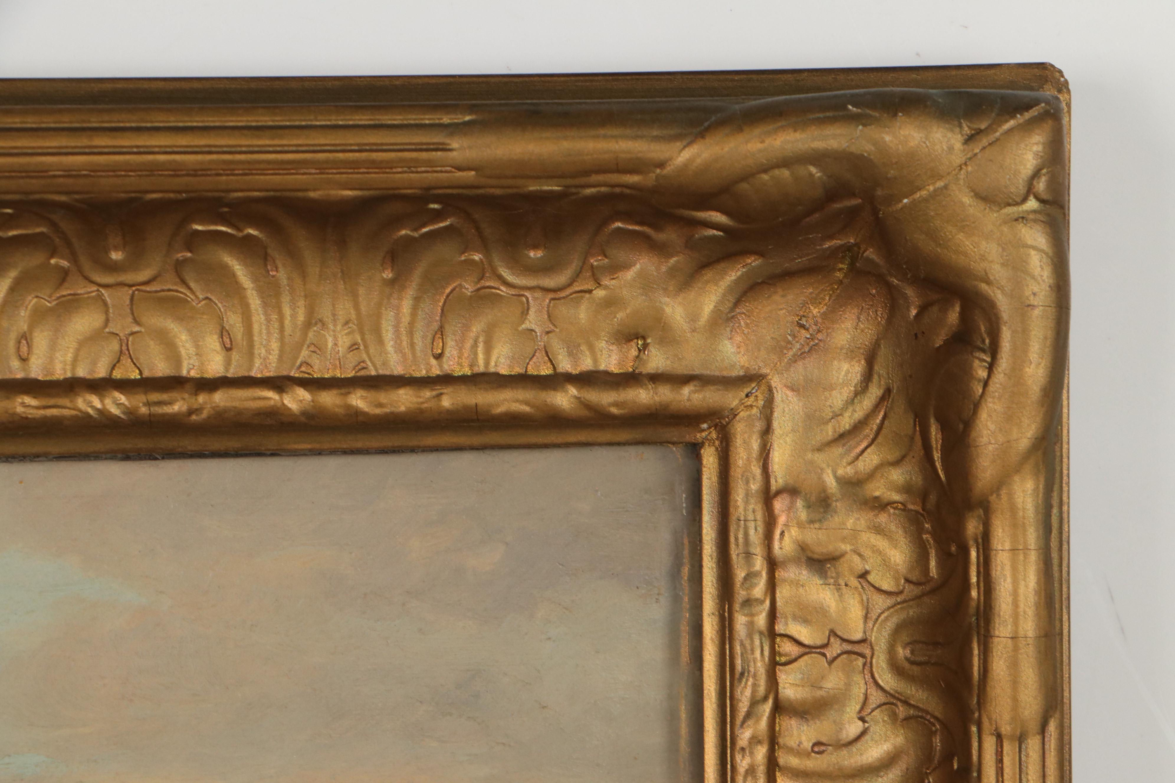 Henry Hulsmann Country Landscape Oil Painting, Early 20th Century | EBTH