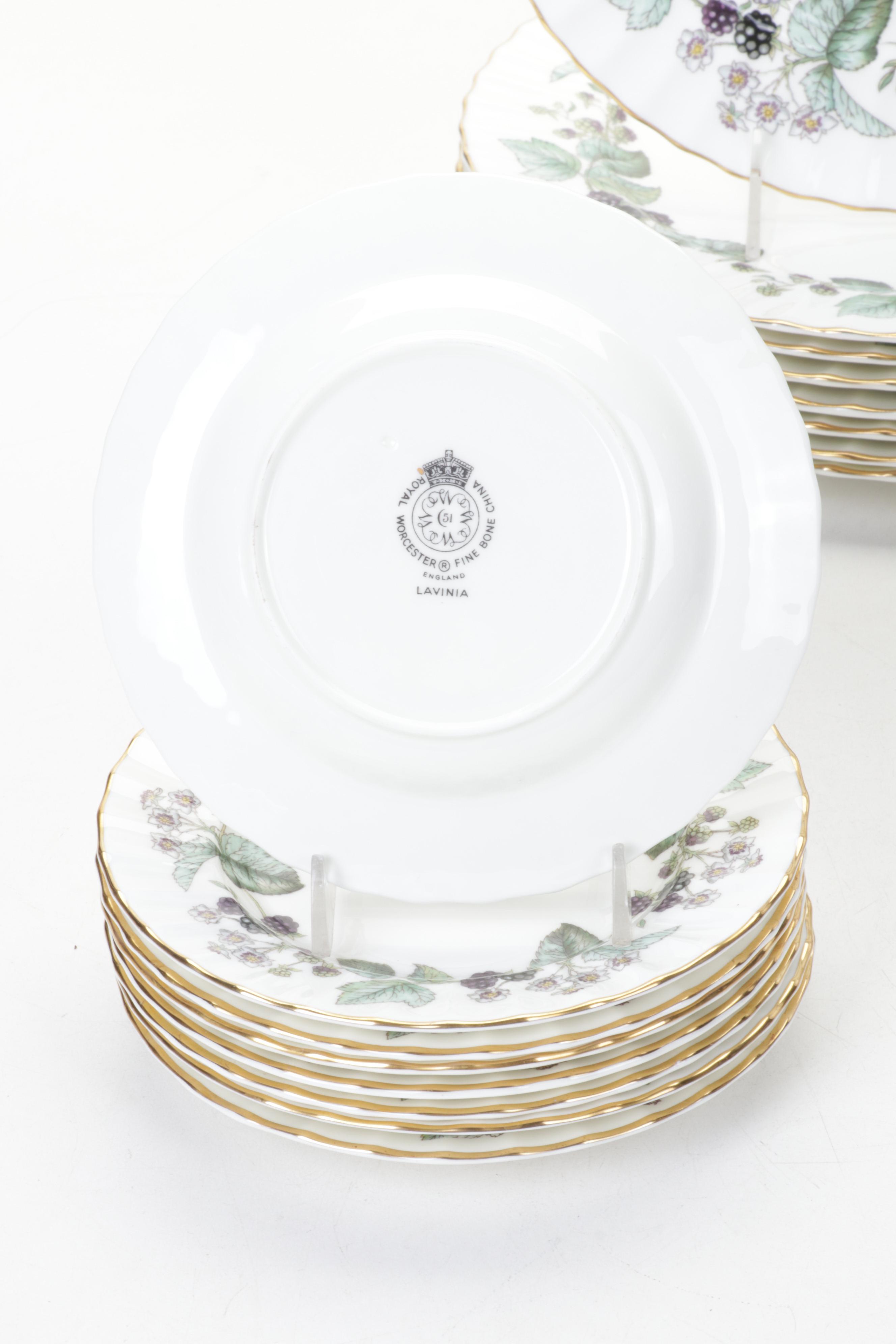 Royal Worcester "Lavinia" Bone China Dinnerware, 1968–2002 | EBTH