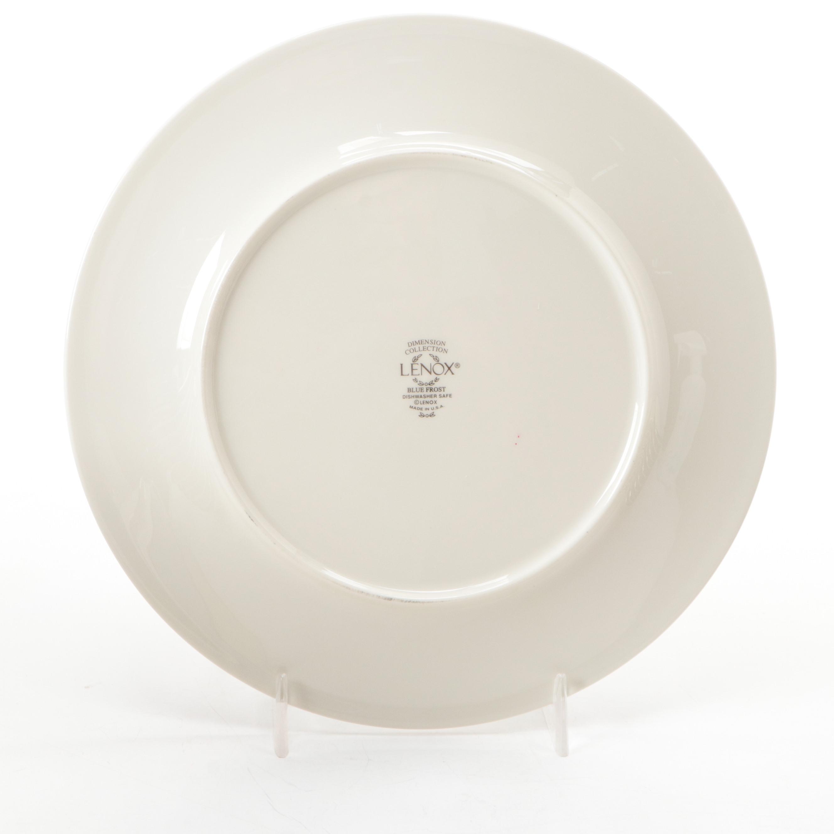 Lenox Dimension Collection "Blue Frost" Bone China Dinnerware | EBTH