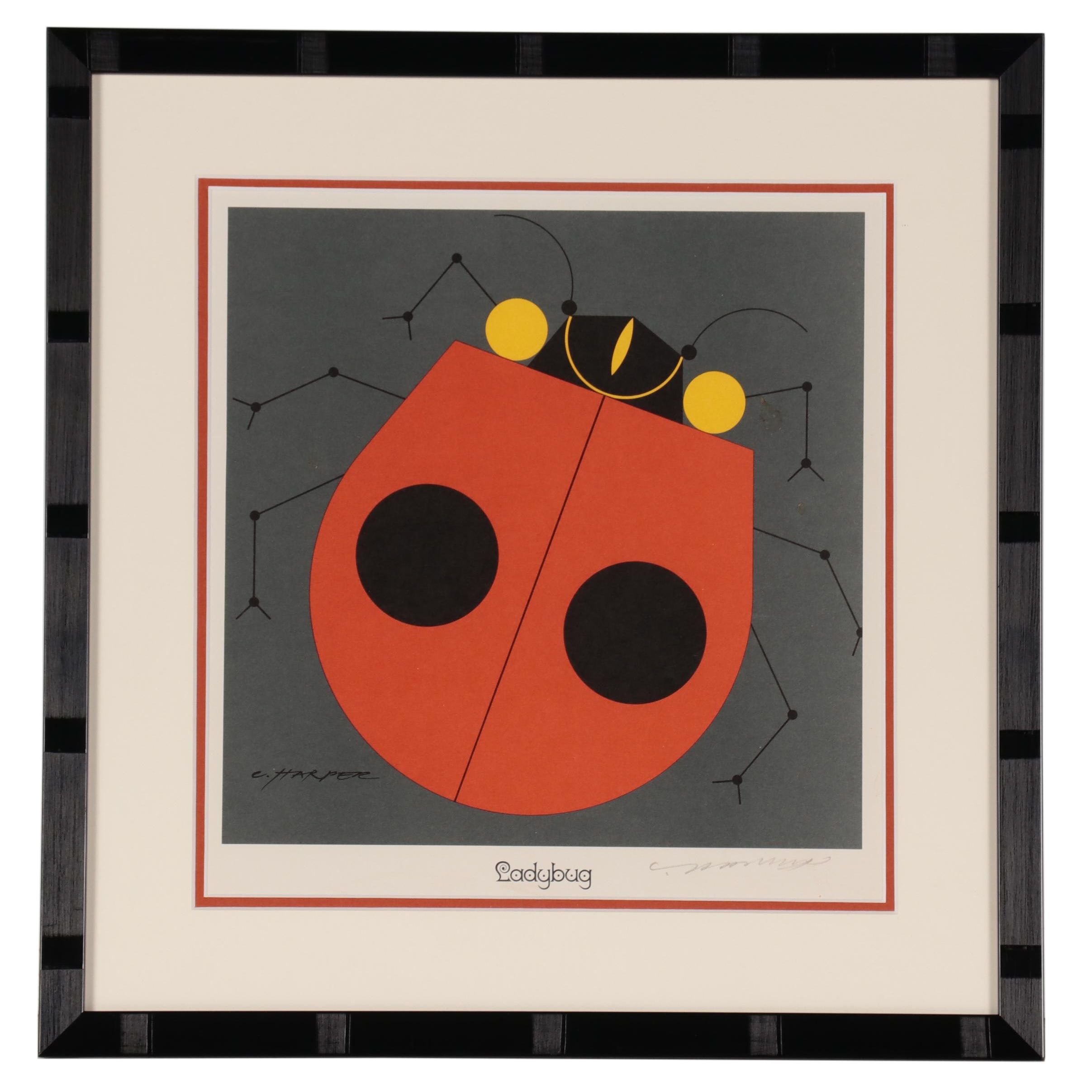 Charley Harper Lithograph "Ladybug" | EBTH