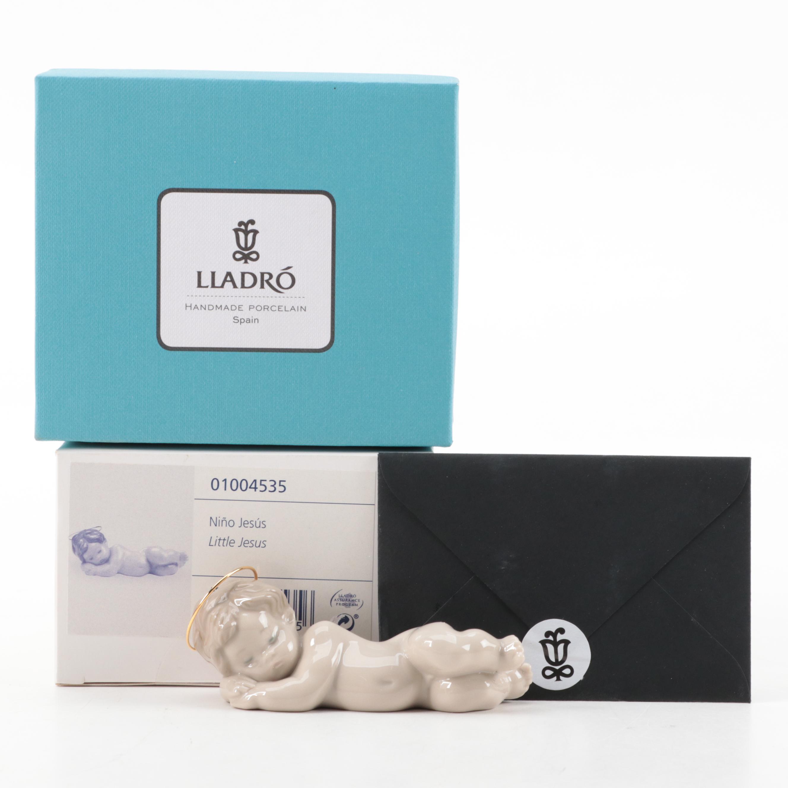 Lladró Porcelain Figurines Including "Santa's List" and "Little Jesus ...