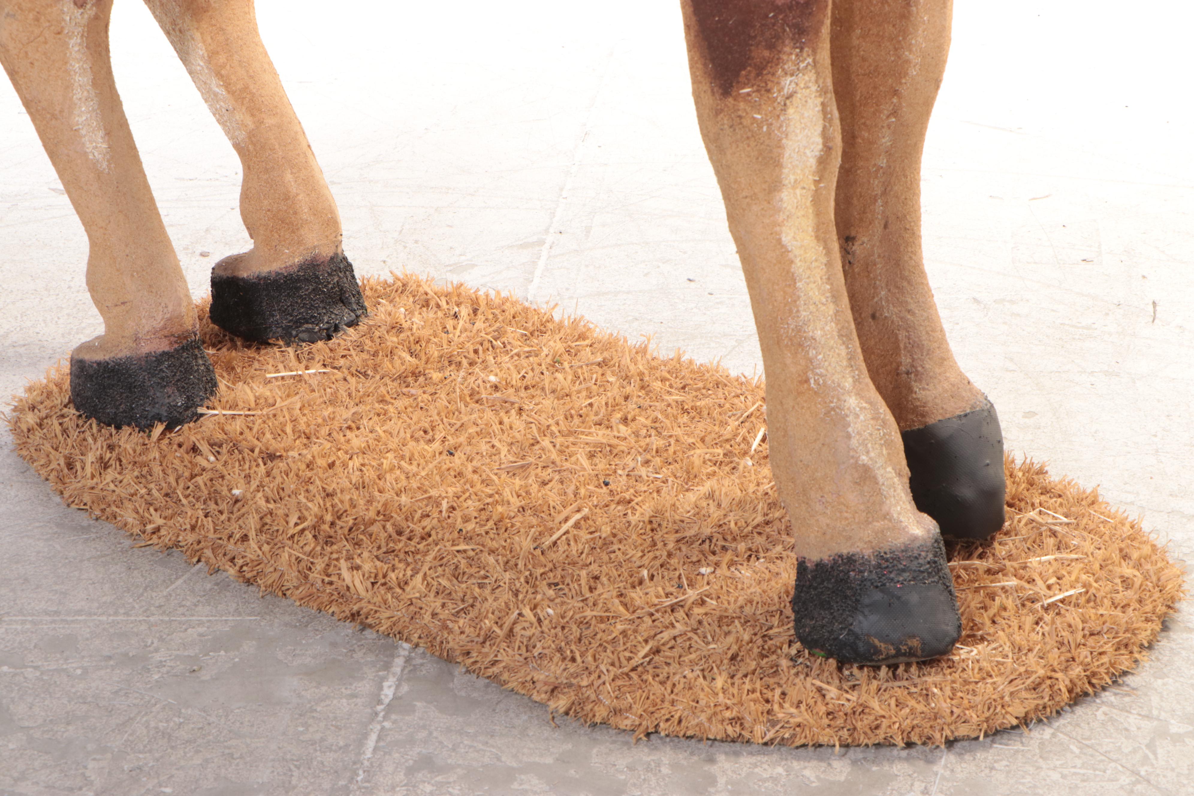 Life-Size Parade Float Burro Festival Figure with Corn Husk Basket | EBTH