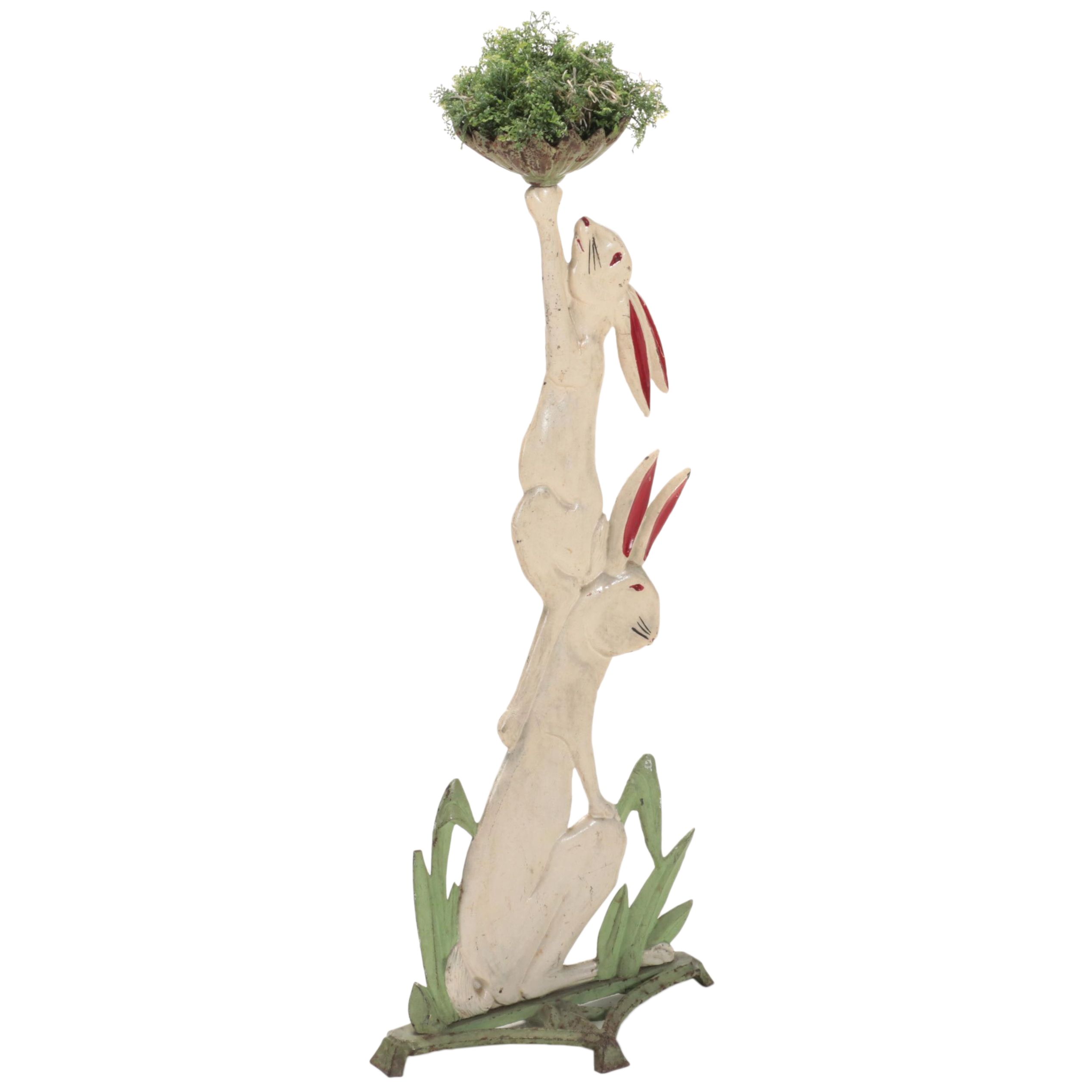 Metal Rabbit Plant Stand | EBTH