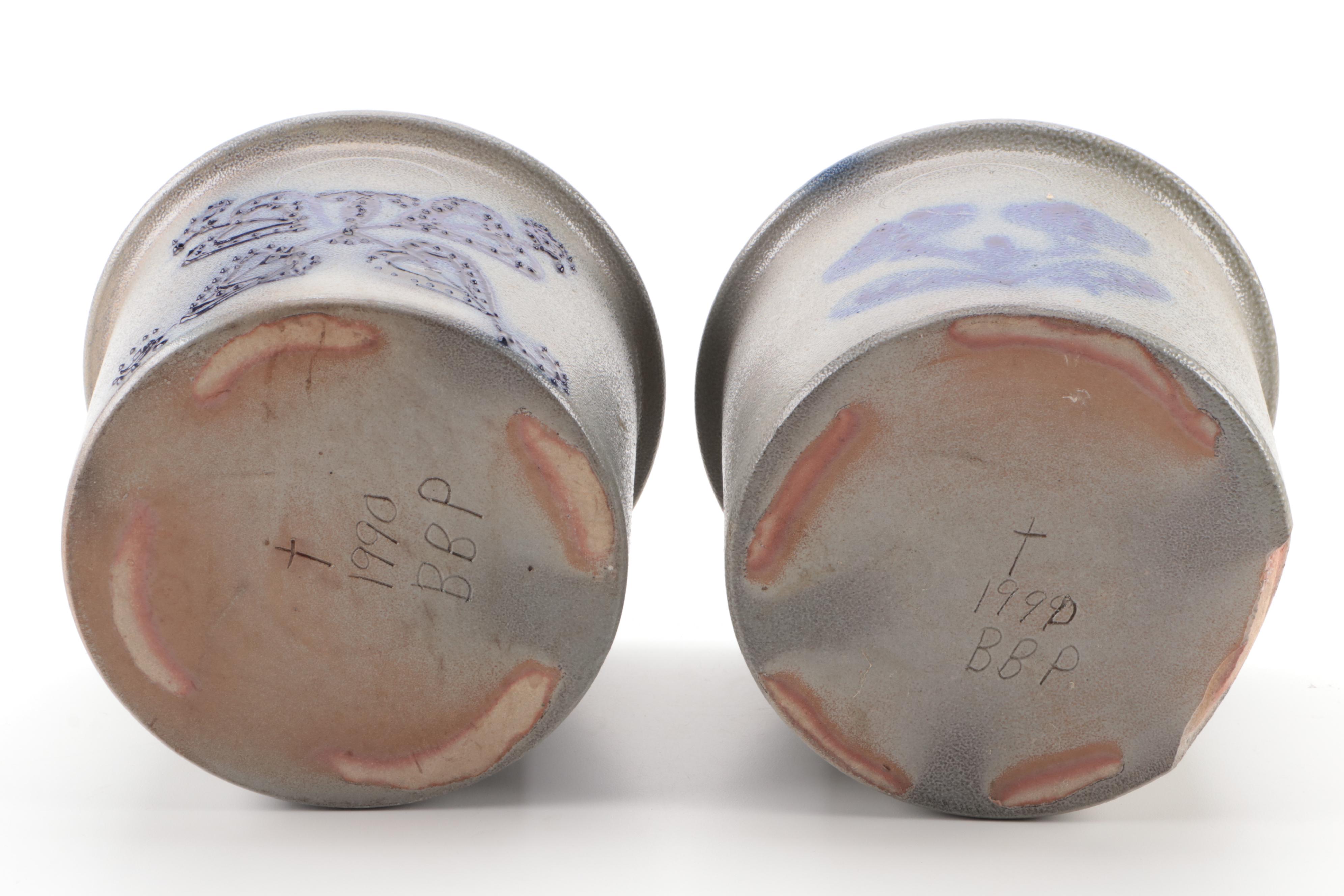 Beaumont Brothers and Beaumont Pottery Salt Glazed Stoneware Crocks ...