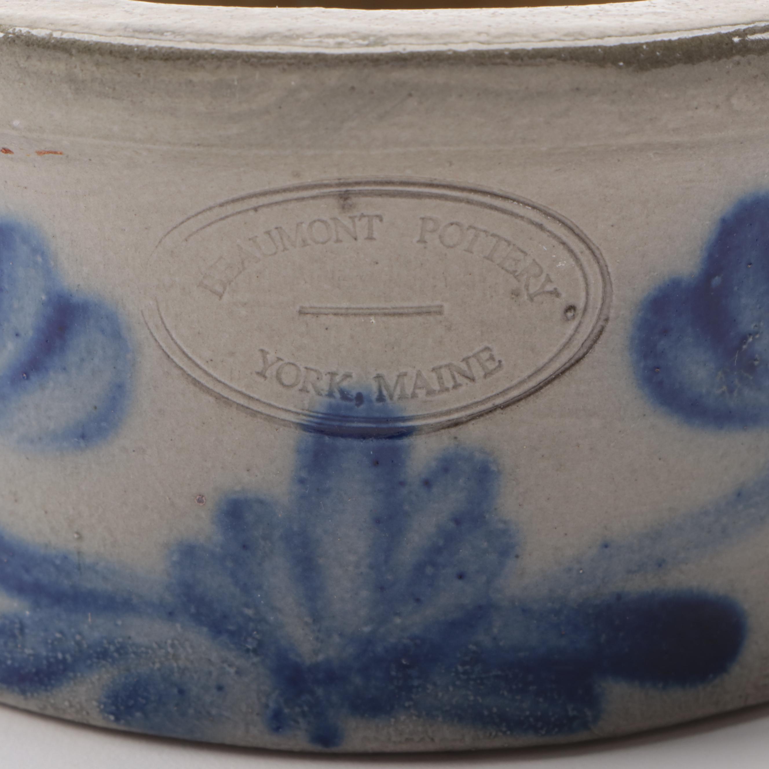 Beaumont Brothers and Beaumont Pottery Salt Glazed Stoneware Crocks ...
