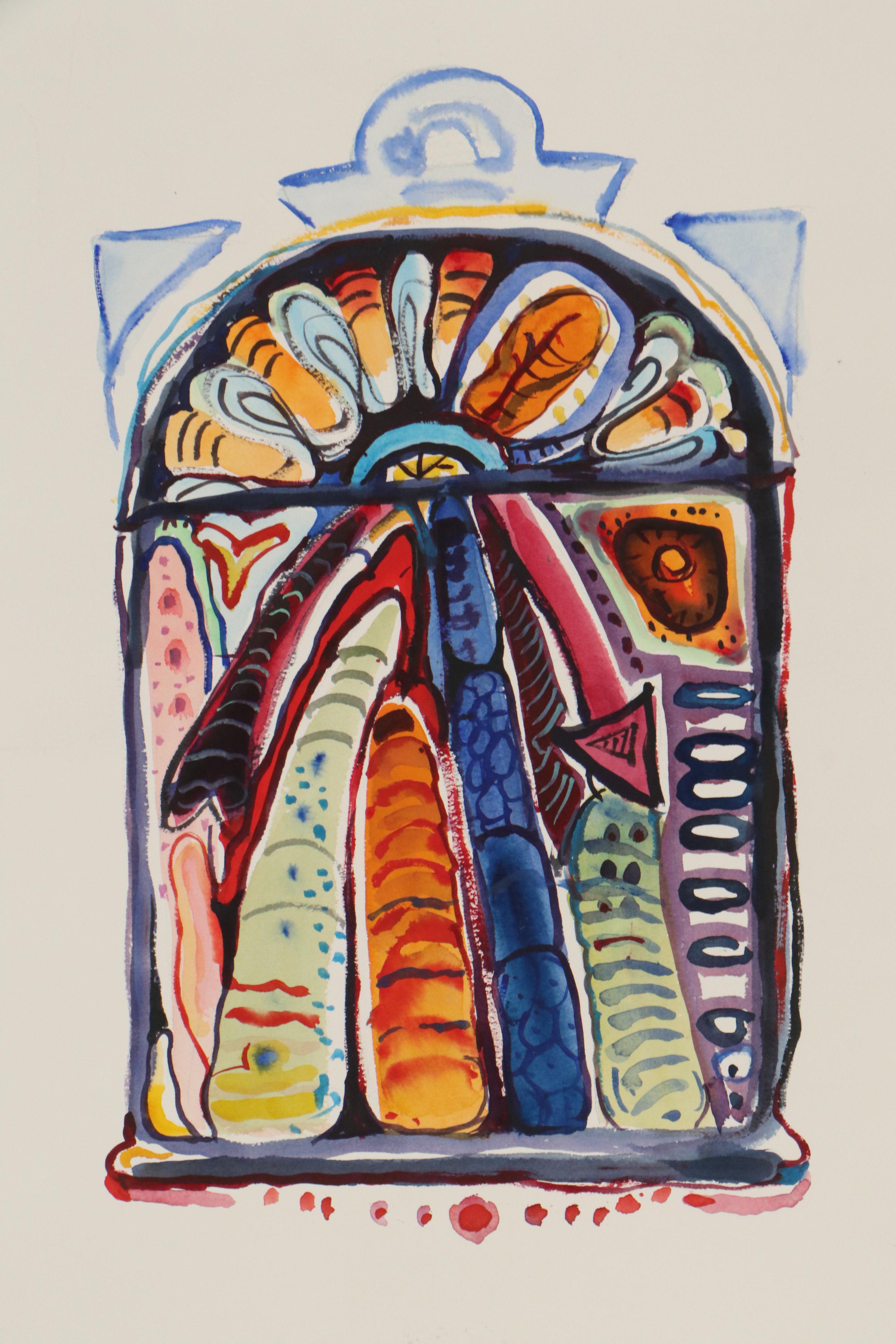 Marion Maas Abstract Watercolor Paintings | EBTH