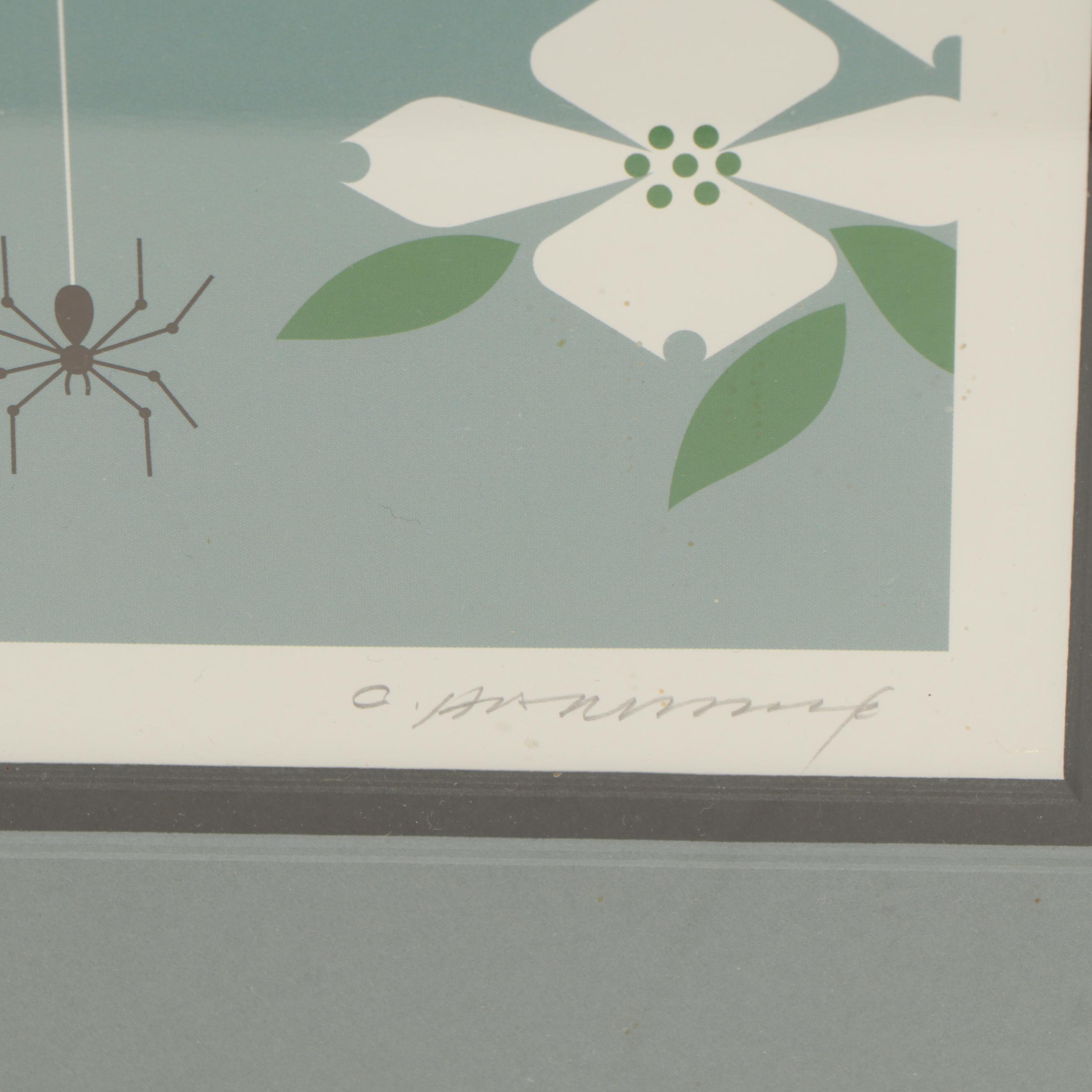 Charley Harper Estate Offset Lithograph "Hummingbird Homemaker" | EBTH