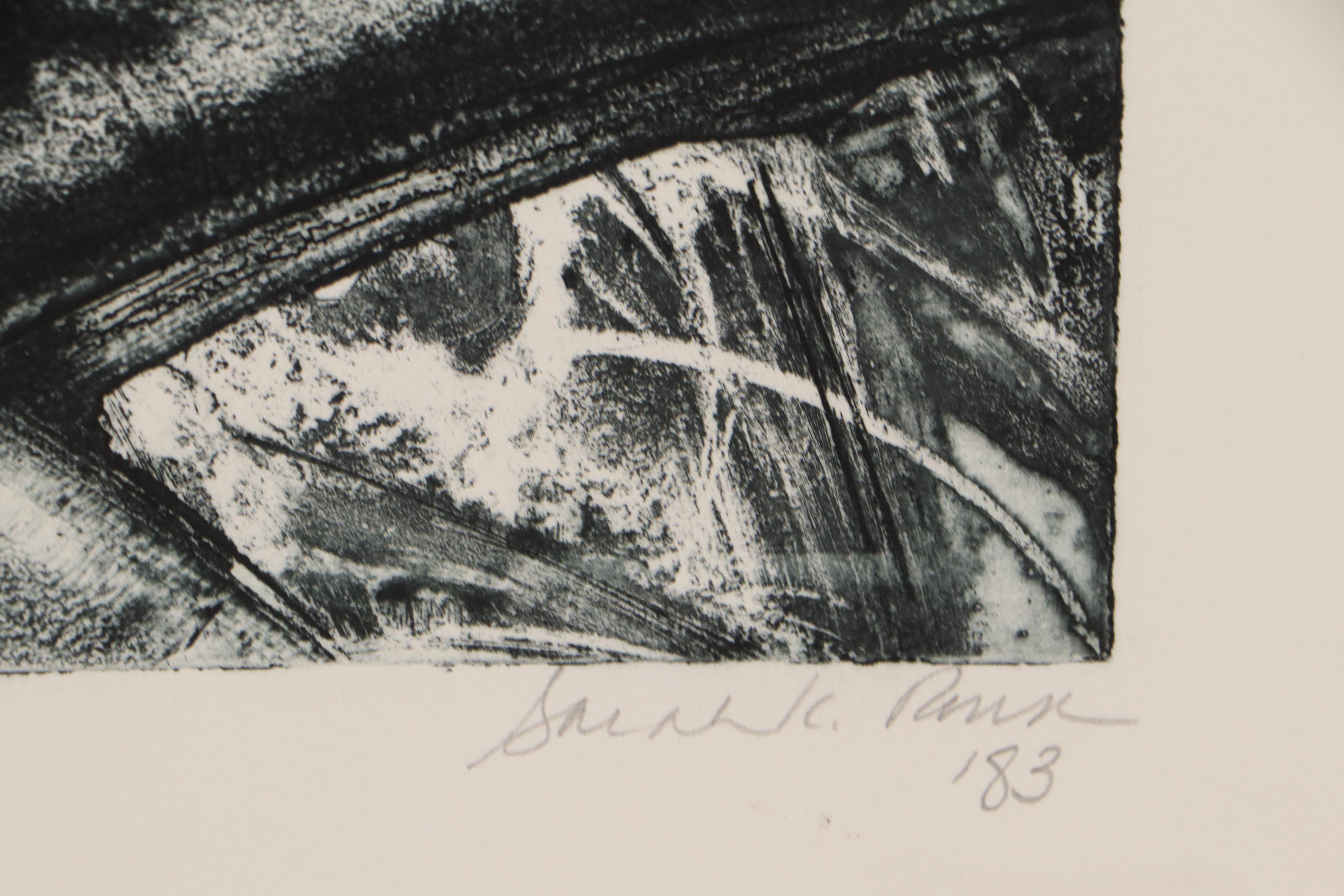 Sarah Roush Abstract Aquatint Etching, Circa 1980 | EBTH