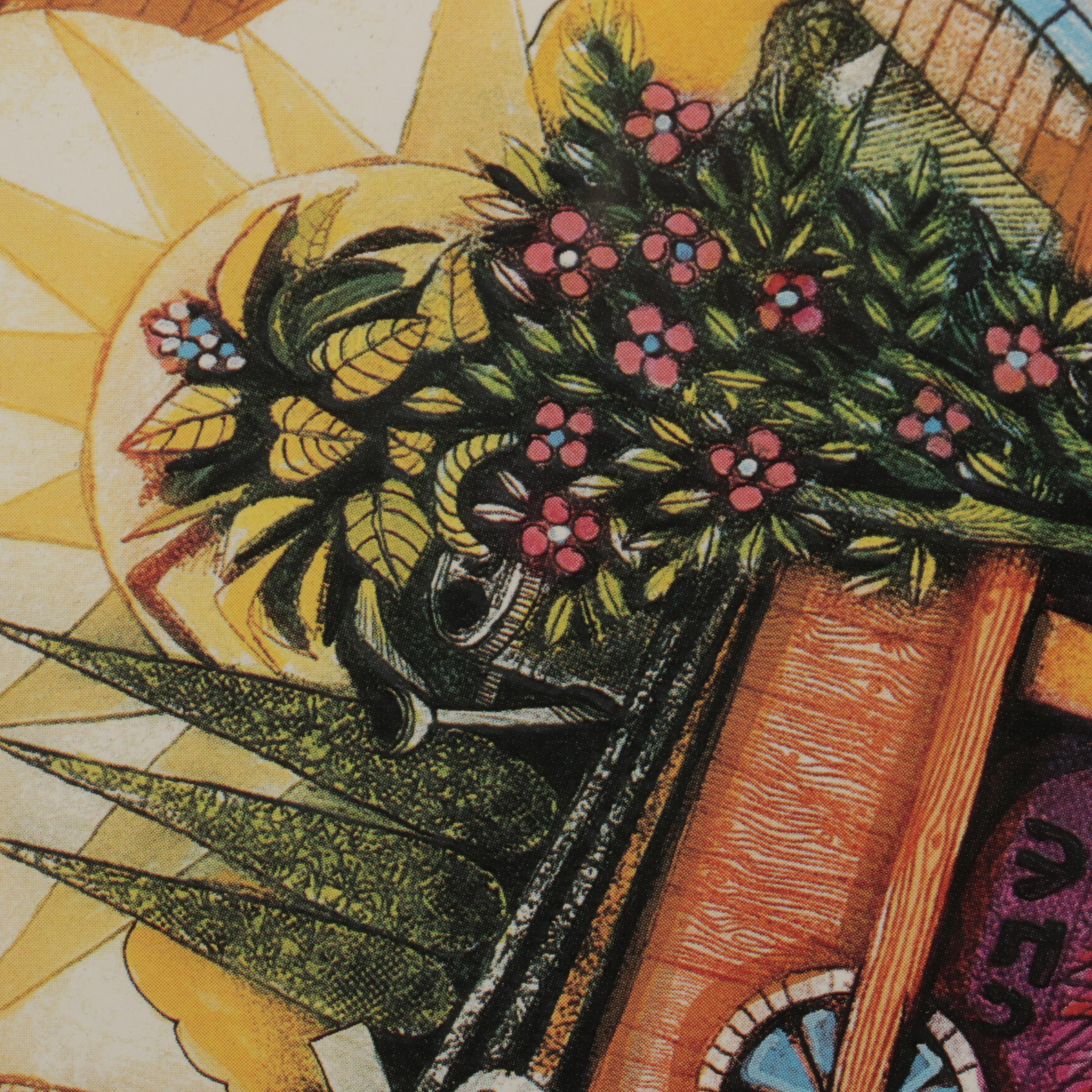 Amram Ebgi Embossed Offset Lithograph "Holidays Season," Circa 1993 | EBTH